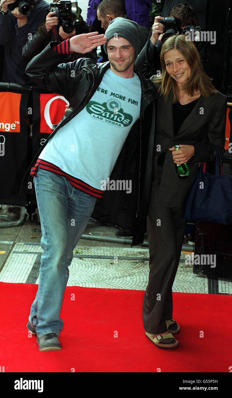 Lead singer of Travis Fran Healy and friend arrive at the Park Lane ...