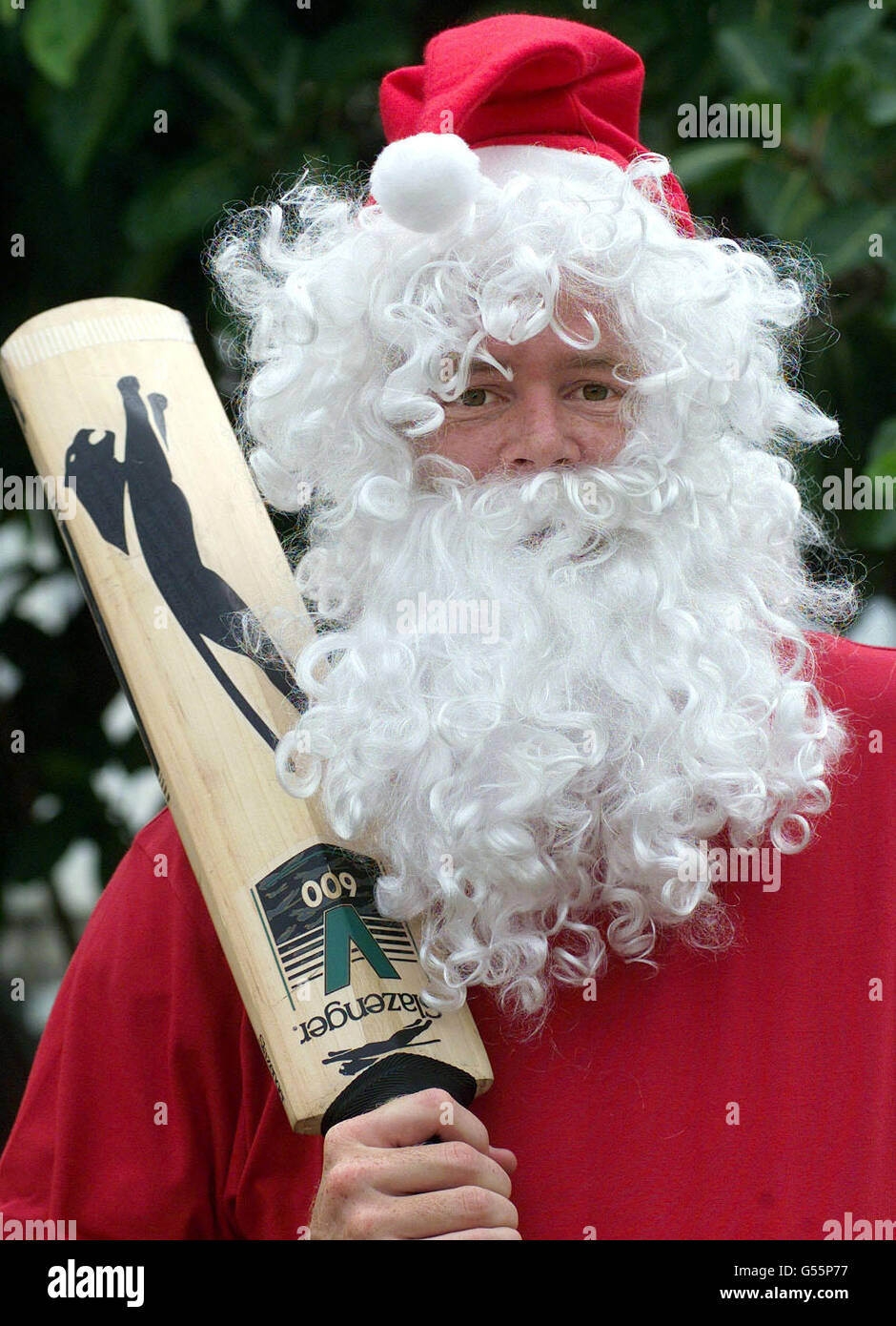 Shaun Pollock Santa costume Stock Photo - Alamy