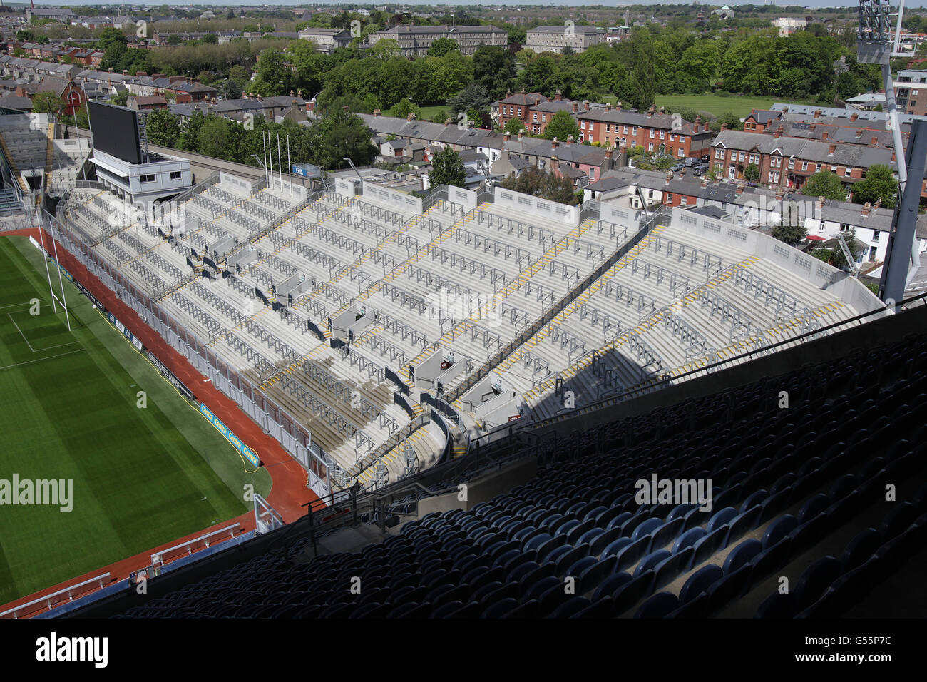 A general view of the Hill 16 stand at Croke Park Stadium, Dublin Stock ...