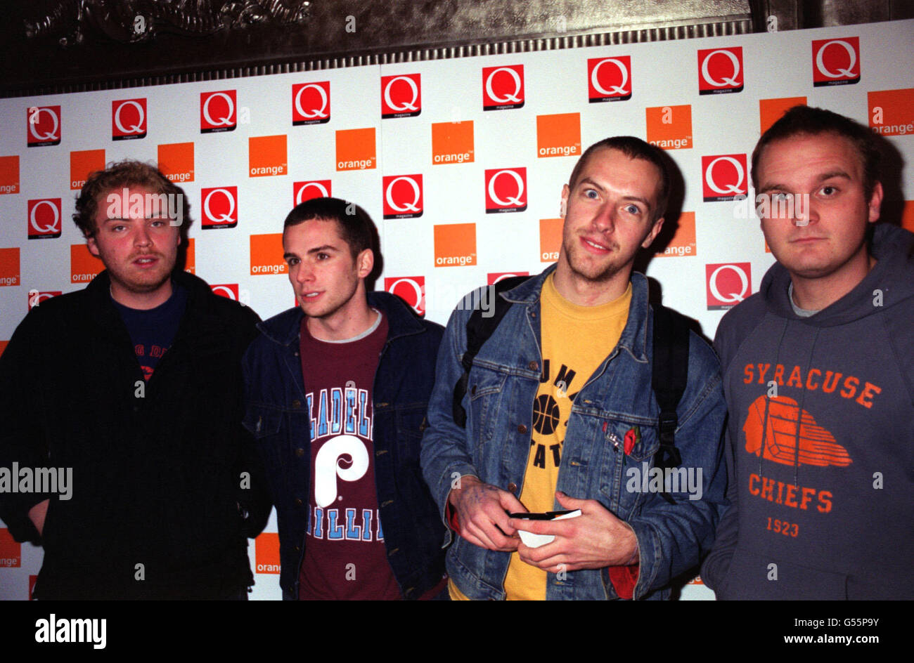 Whose album parachutes won the best album award hi-res stock ...