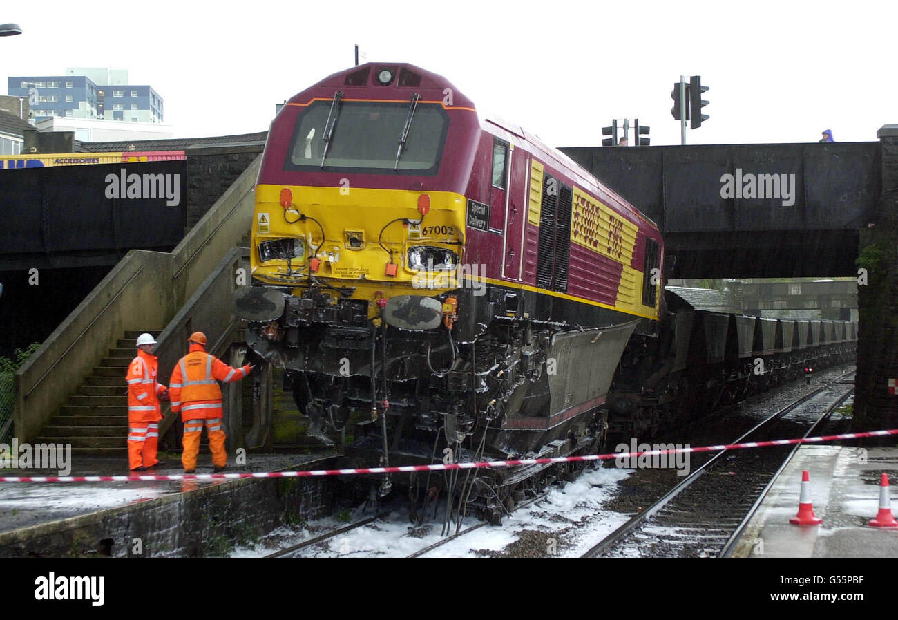 Rail Crash Bristol Stock Photo - Alamy