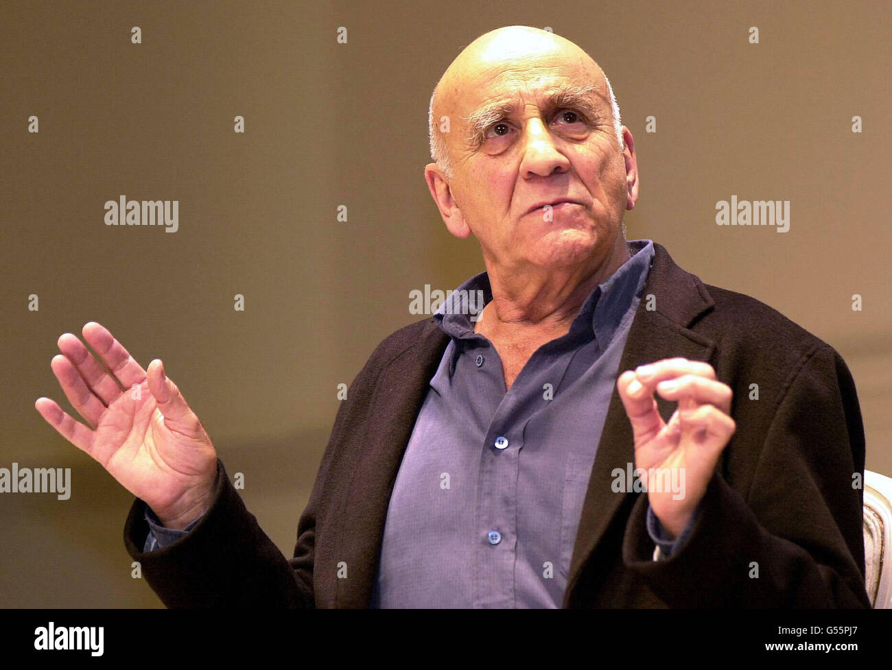 Actor Warren Mitchell, who joins John Fortune and Ken Campbell in the ...