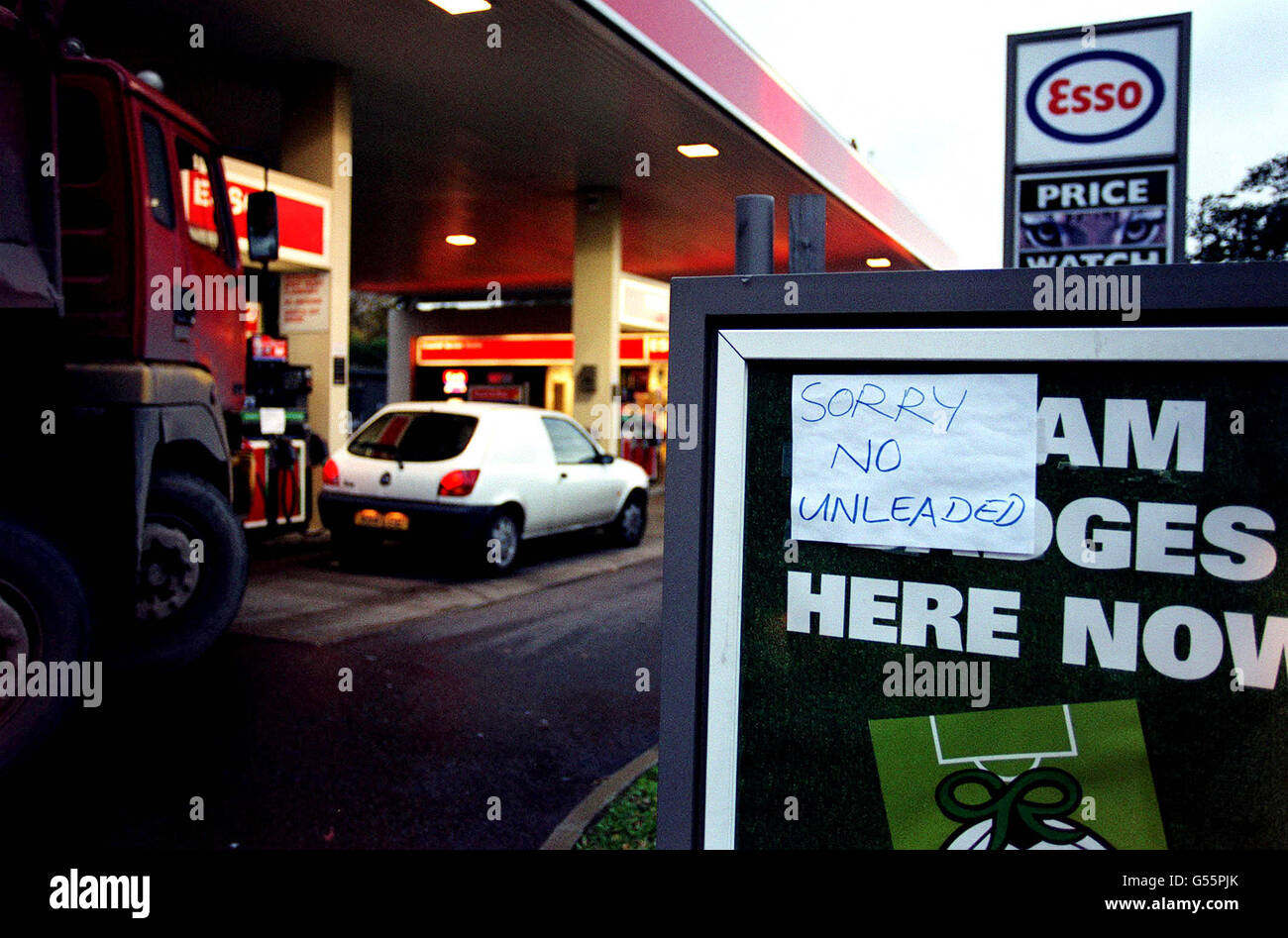 Fuel no unleaded sign Stock Photo - Alamy