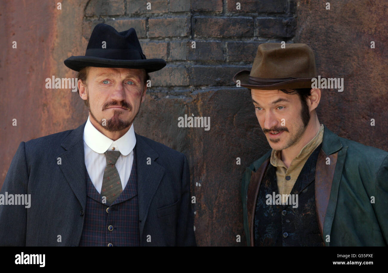 Jerome Flynn (left) who plays Detective Sergeant Bennet Drake and Adam ...