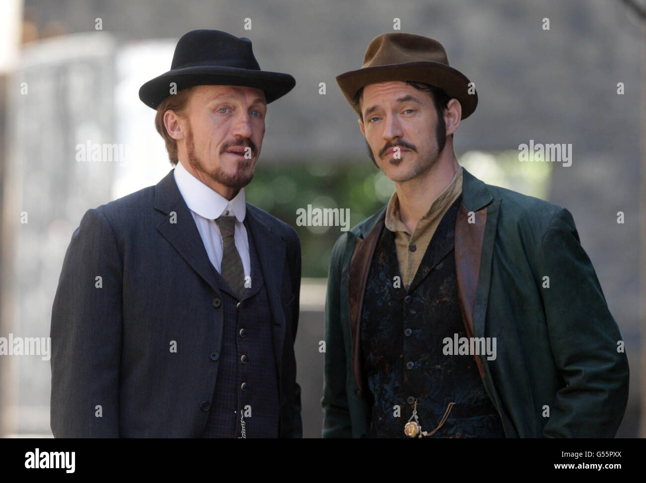 Jerome Flynn (left) who plays Detective Sergeant Bennet Drake and Adam ...