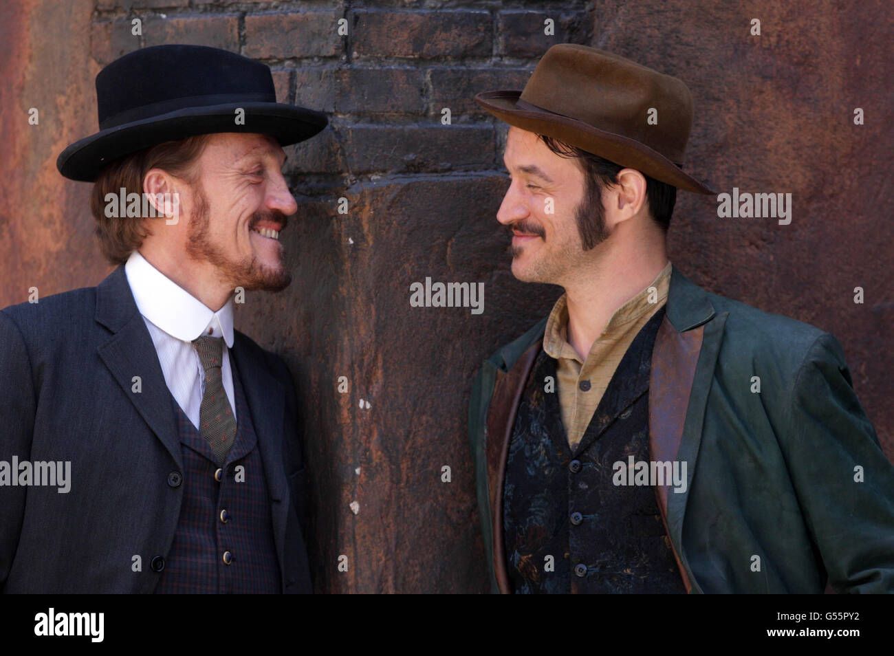 Jerome Flynn (left) who plays Detective Sergeant Bennet Drake and Adam ...