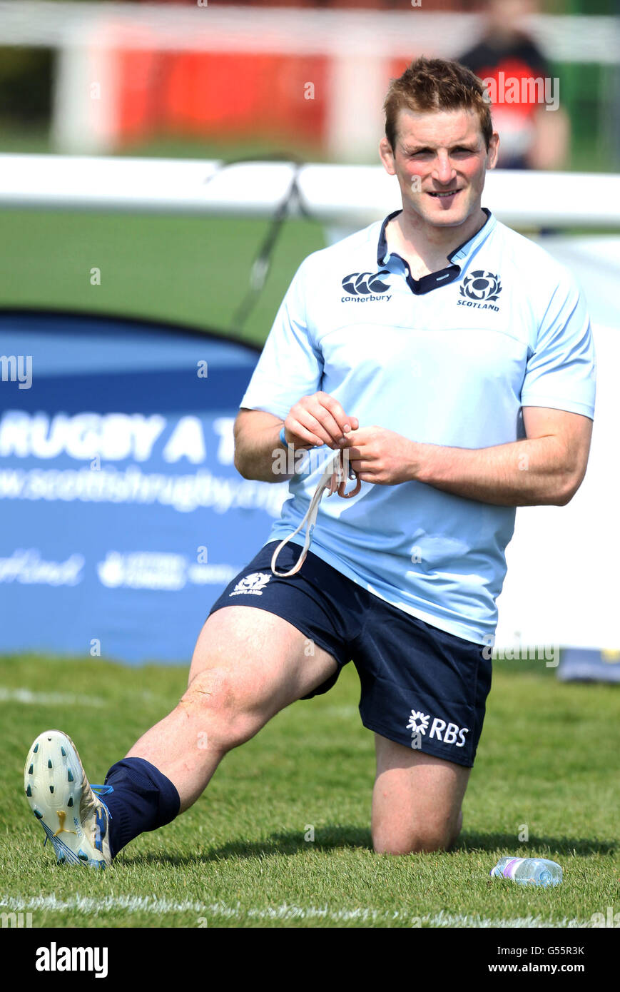 John barclay training session murrayfield hi-res stock photography and ...