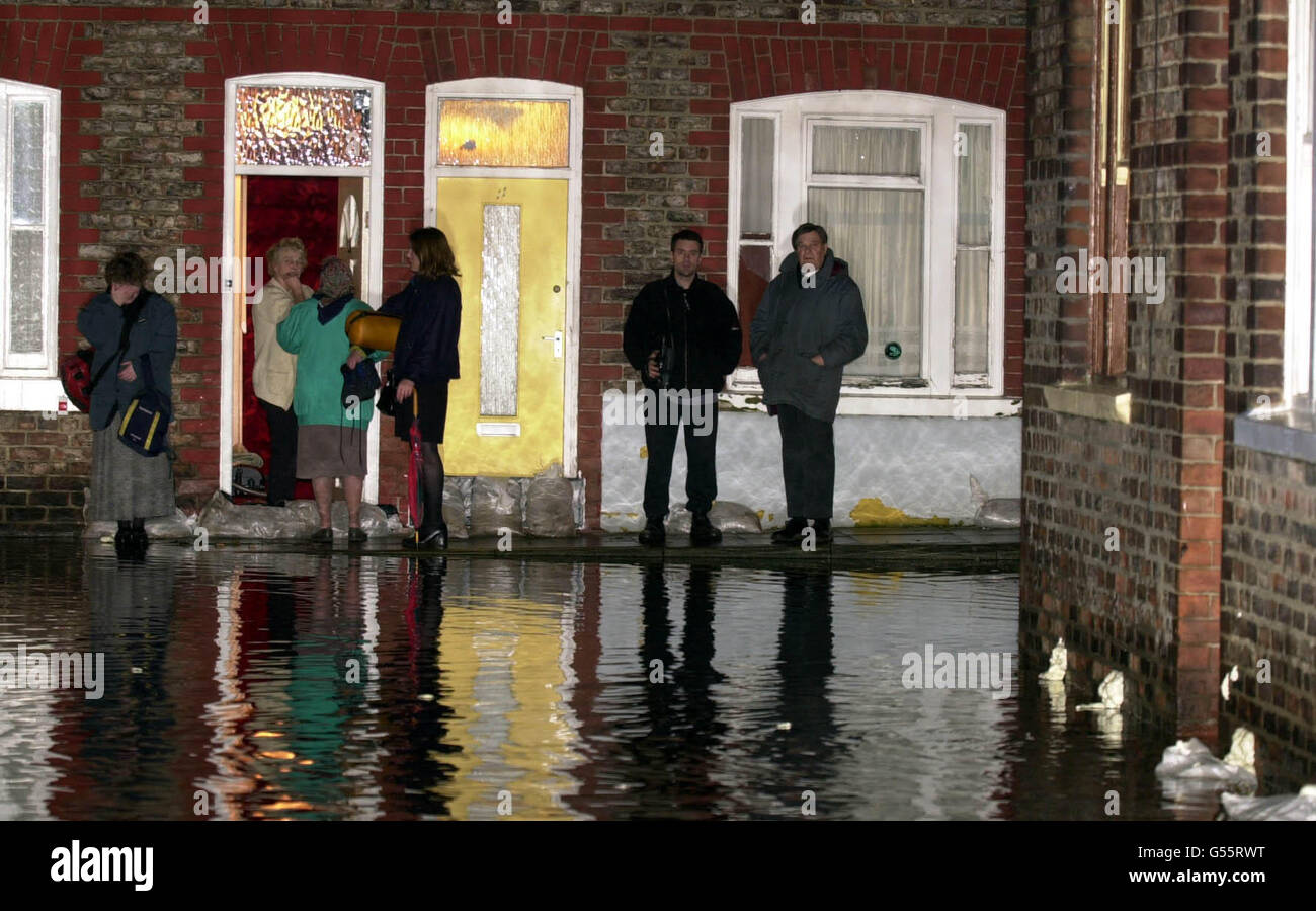 Residents of York watch as flood levels rise. York City Council ...