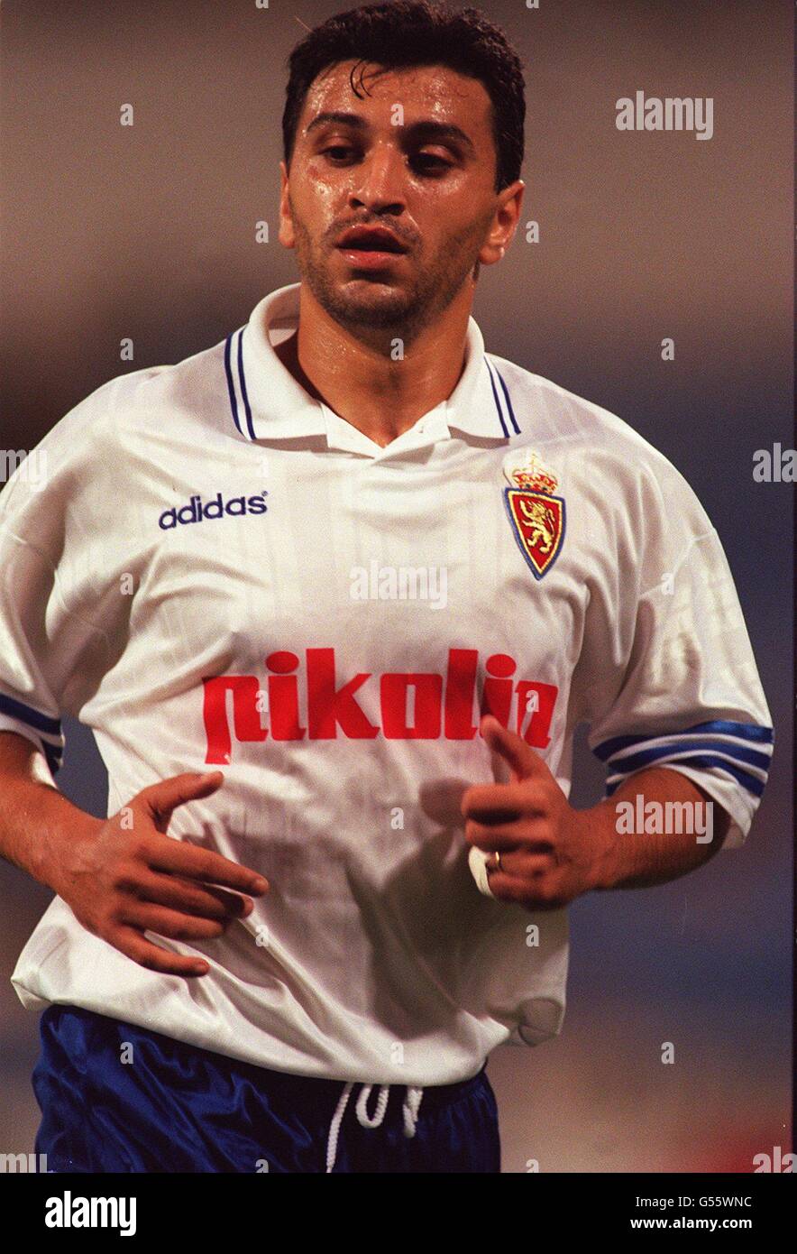 SPANISH SOCCER. NAYIM, REAL ZARAGOZA Stock Photo - Alamy