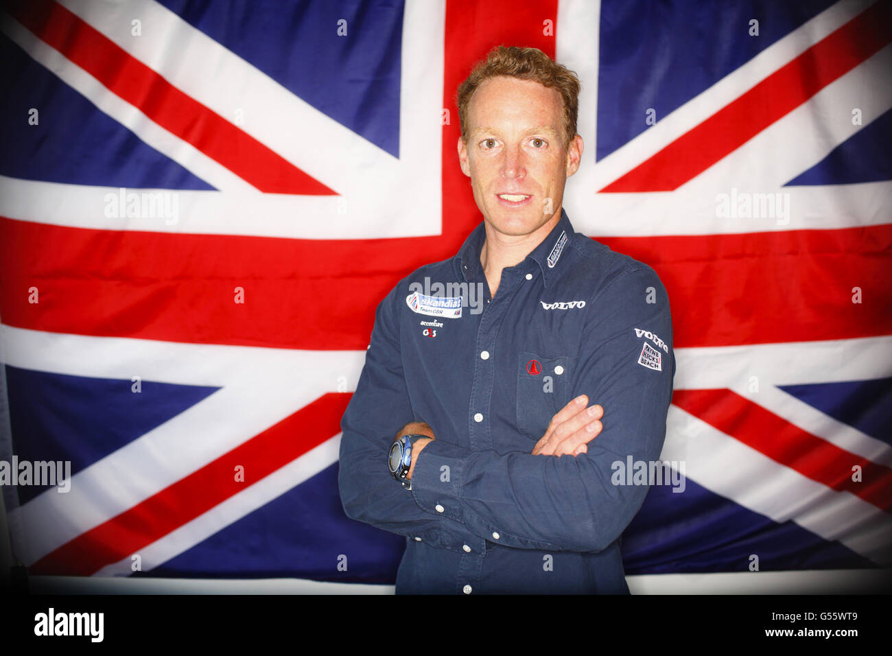 Laser sailor paul goodison photocall portland weymouth sailing centre ...