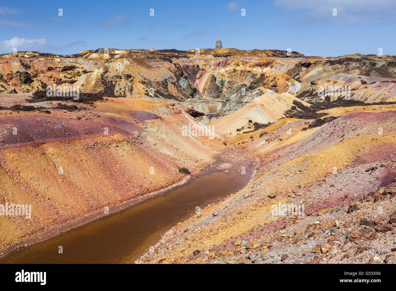 Parys Mountain Copper Mine, north-east Anglesey, Wales, UK Stock Photo ...