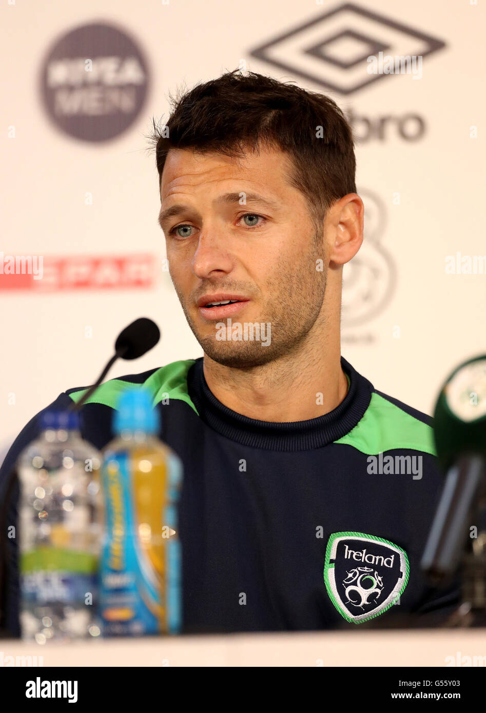 Republic of Ireland's Wes Hoolahan during a press conference at the ...