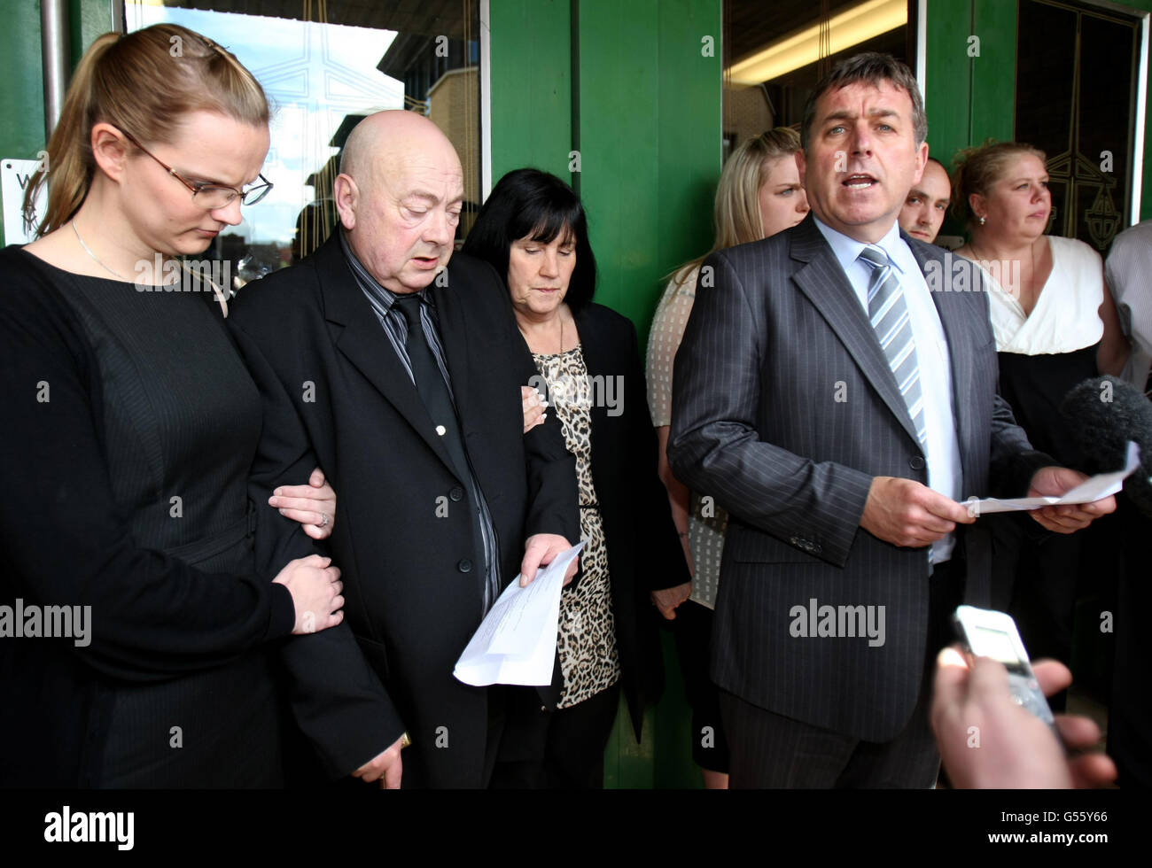 Following the sentencing of their killer david oaks hi-res stock ...