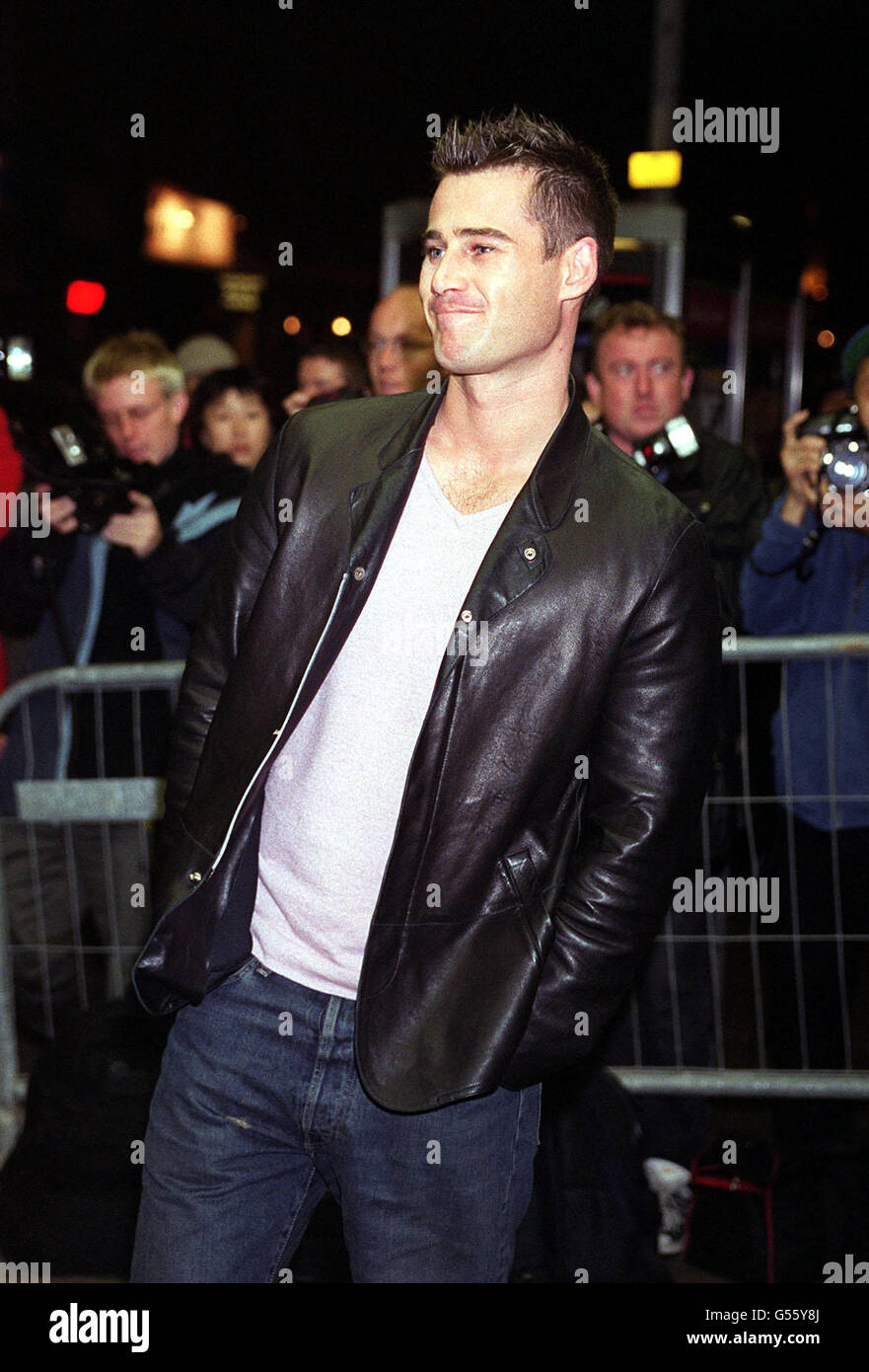 TV presenter Tim Vincent arriving for the premiere of the film 'Sorted ...