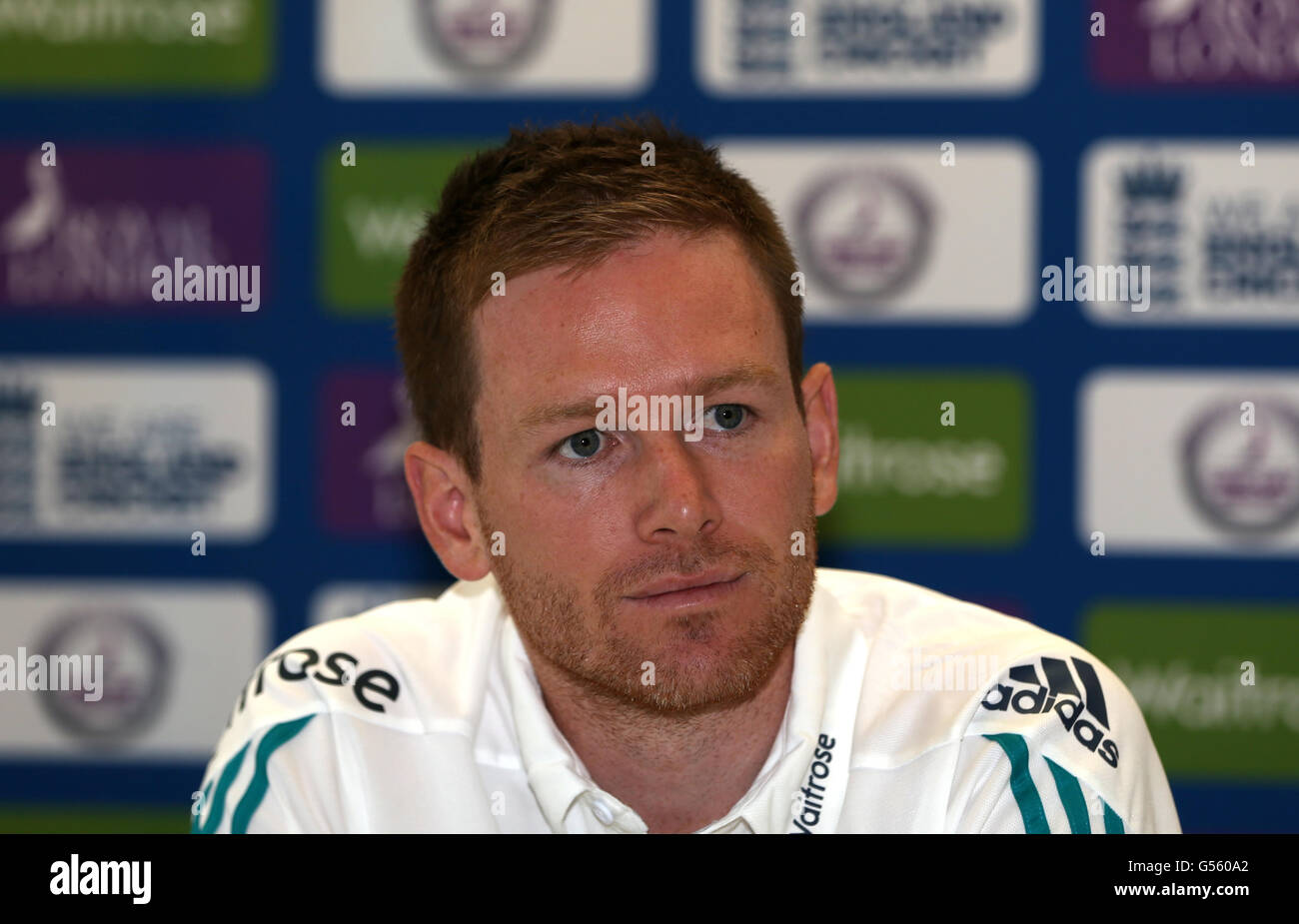 England's Eoin Morgan during a press conference at Trent Bridge ...
