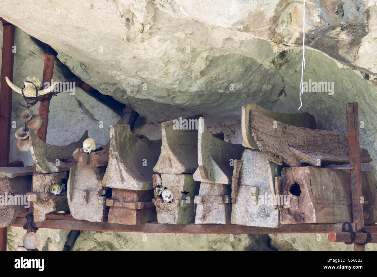 Indonesia, Sulawesi Selatan, Toraja Utara, Torajaland, coffins in the ...