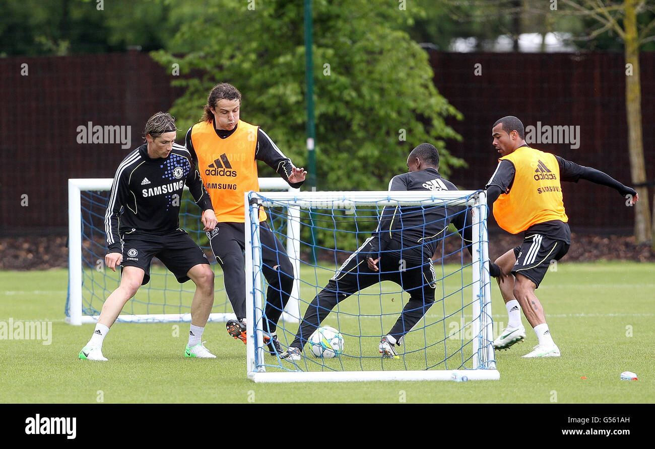 Chelsea's during the Training Session at Cobham Training Ground, Stoke ...