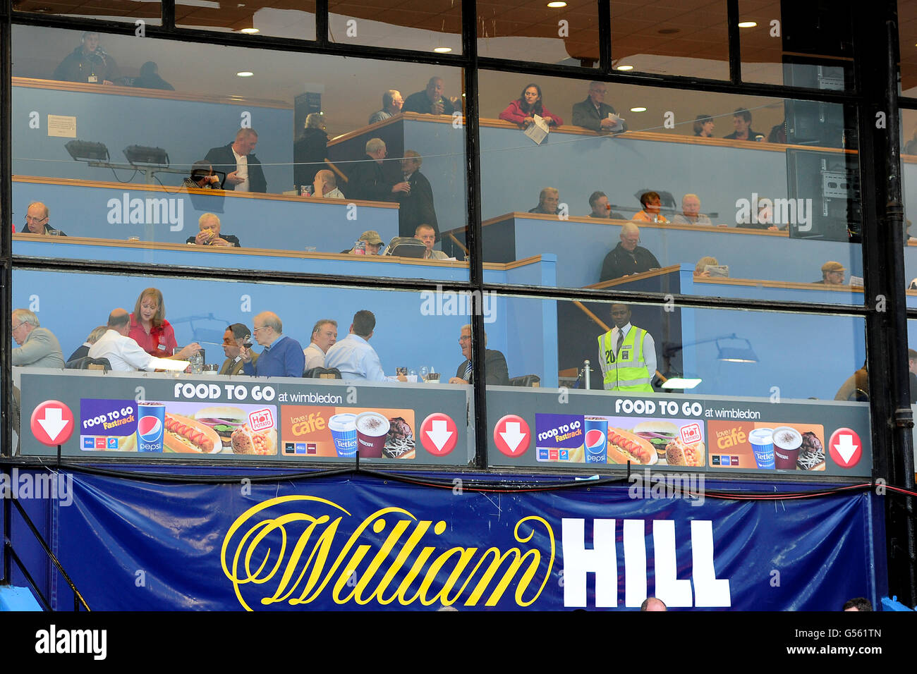 William hill brand branding advert advertising gv general view signage ...