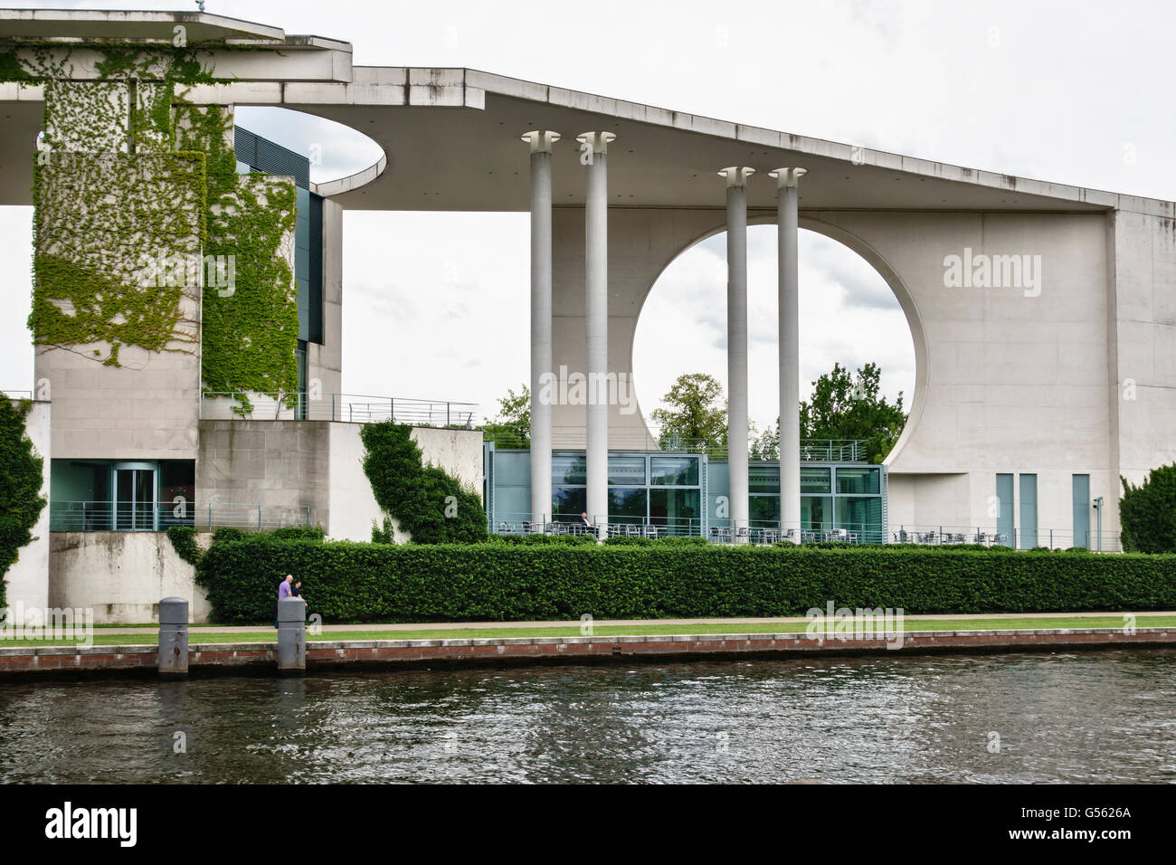 Berlin, Germany. Part of the new Chancellery building (Bundeskanzleramt ...
