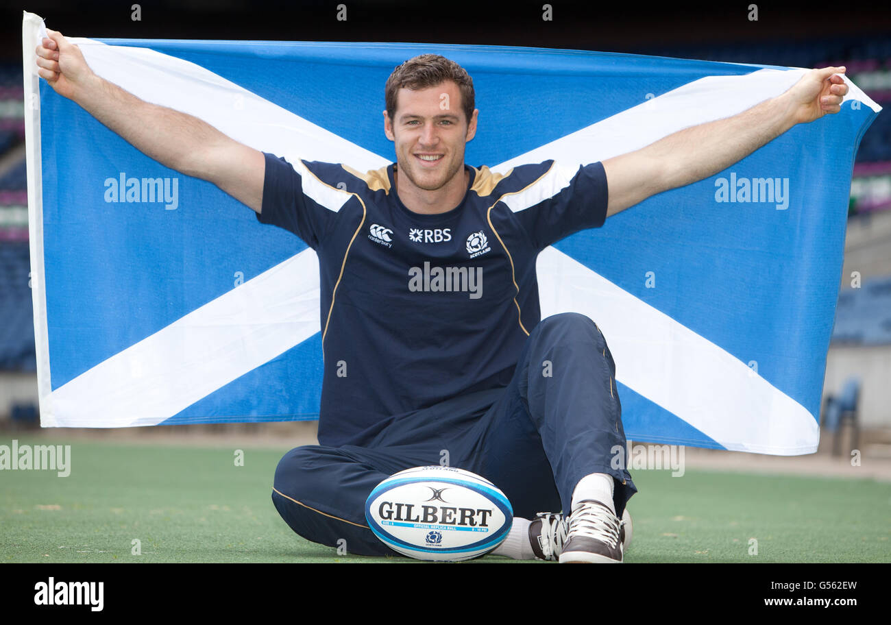 Tim visser during the squad annoucenement at murrayfield stadium hi-res ...