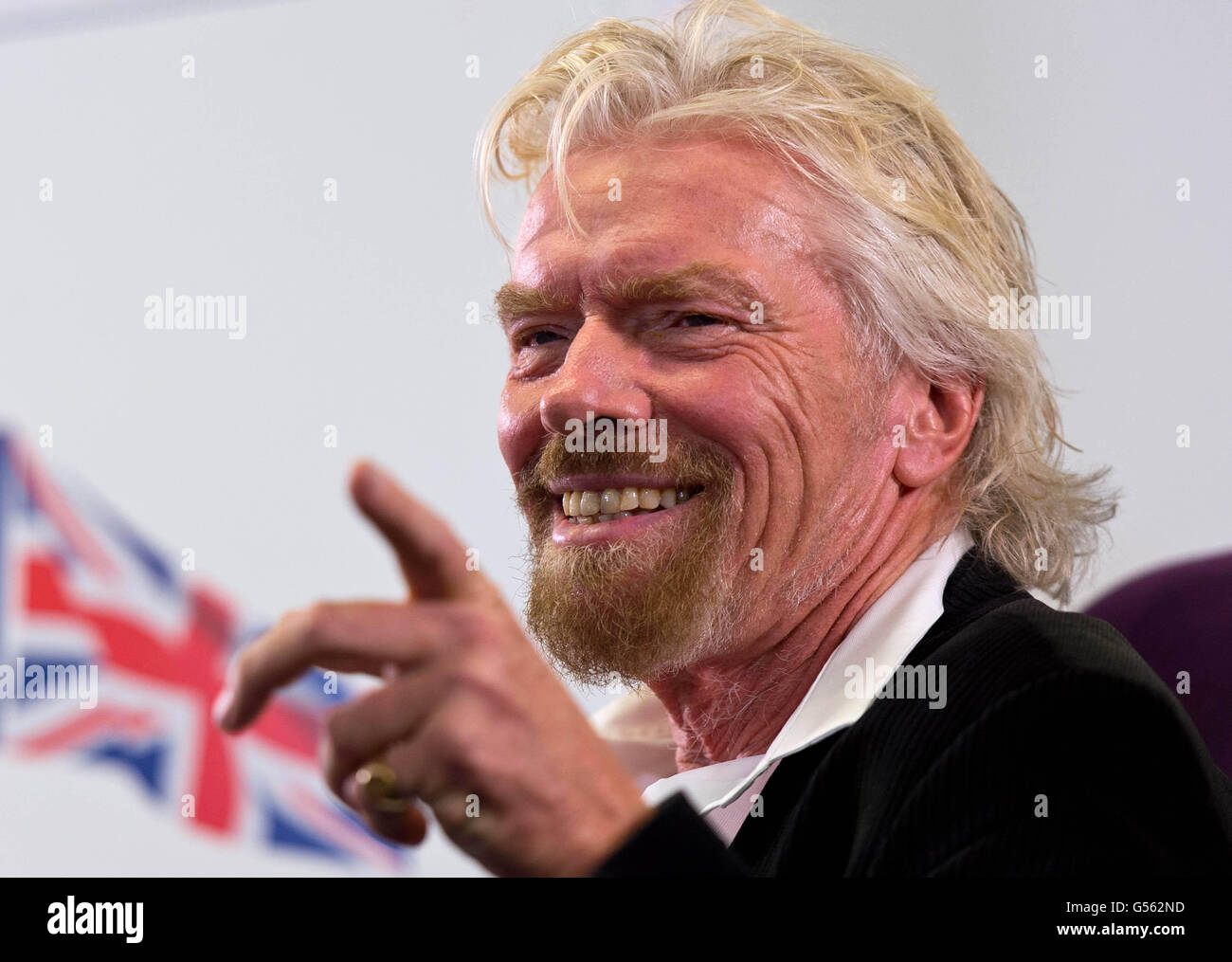 EDITORIAL USE ONLY Sir Richard Branson speaks about his views on the EU ...