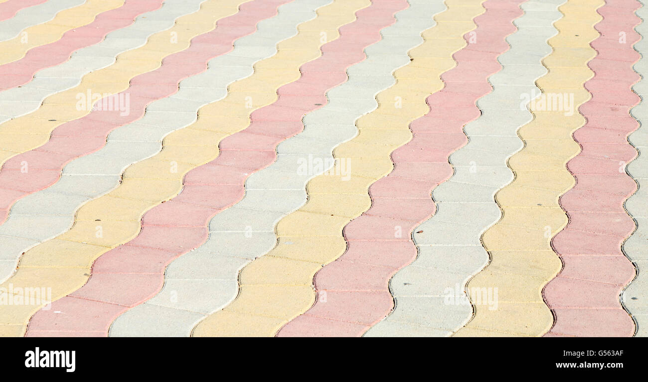 in oman abstract pavement in the old steet and colors Stock Photo - Alamy