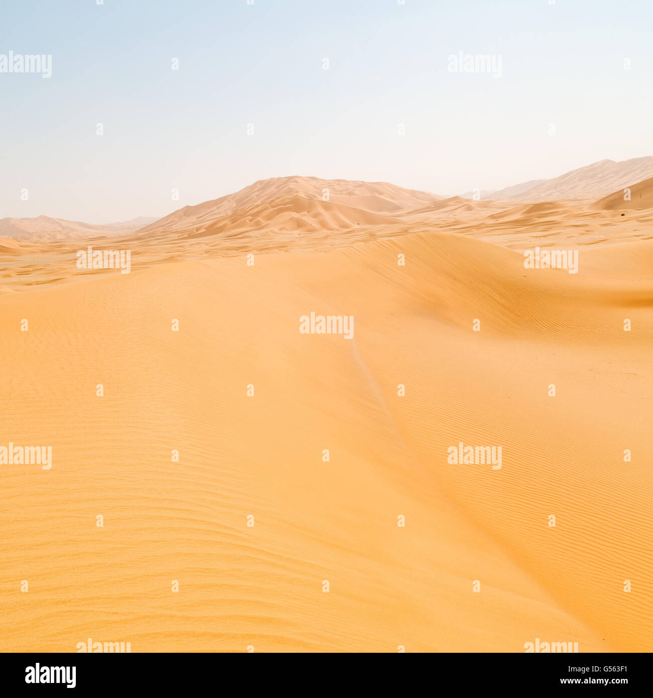 the empty quarter and outdoor sand dune in oman old desert rub al khali ...
