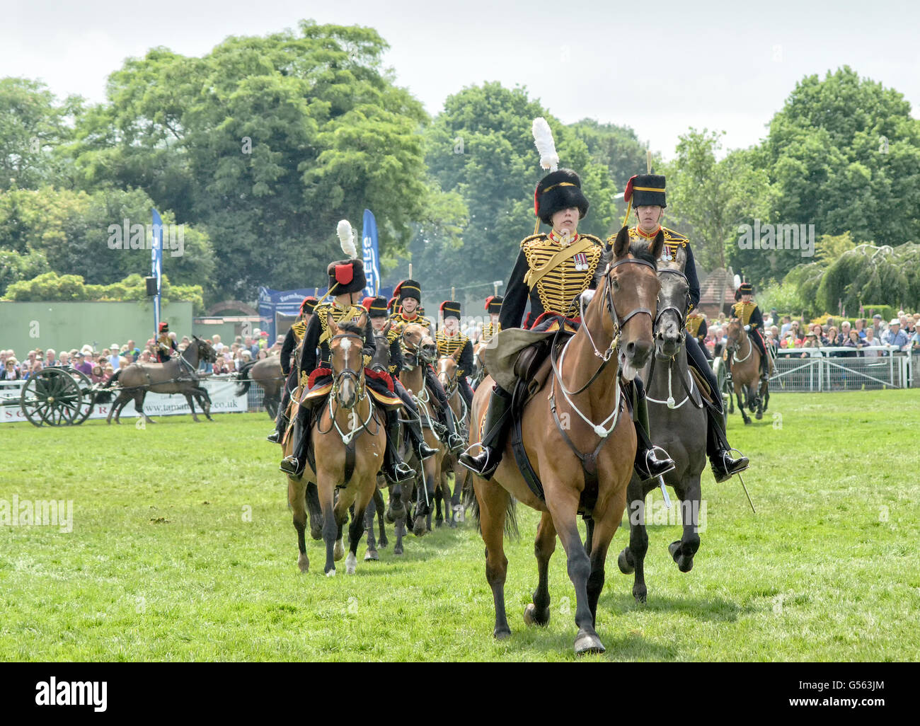 The King’s Troop Royal Horse Artillery performing a display at the ...
