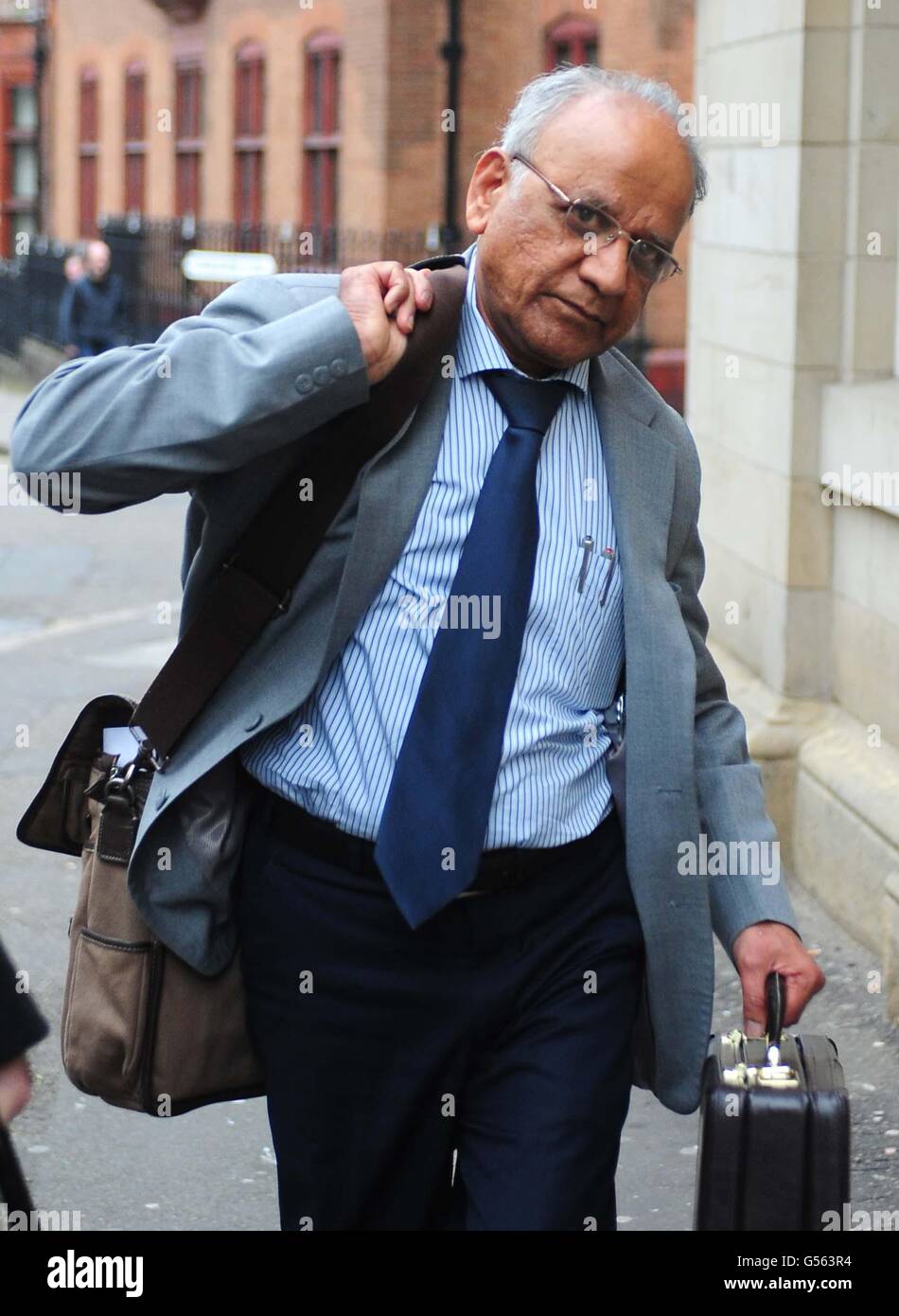 Dr Sharad Pandit leaving Birmingham Coroner's Court, after he attended ...