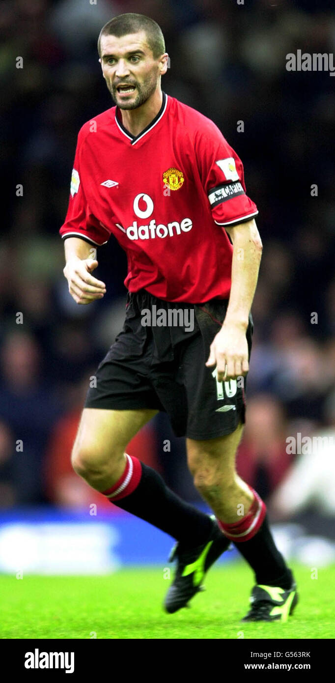 Manchester United's captain Roy Keane during the Premiership clash ...