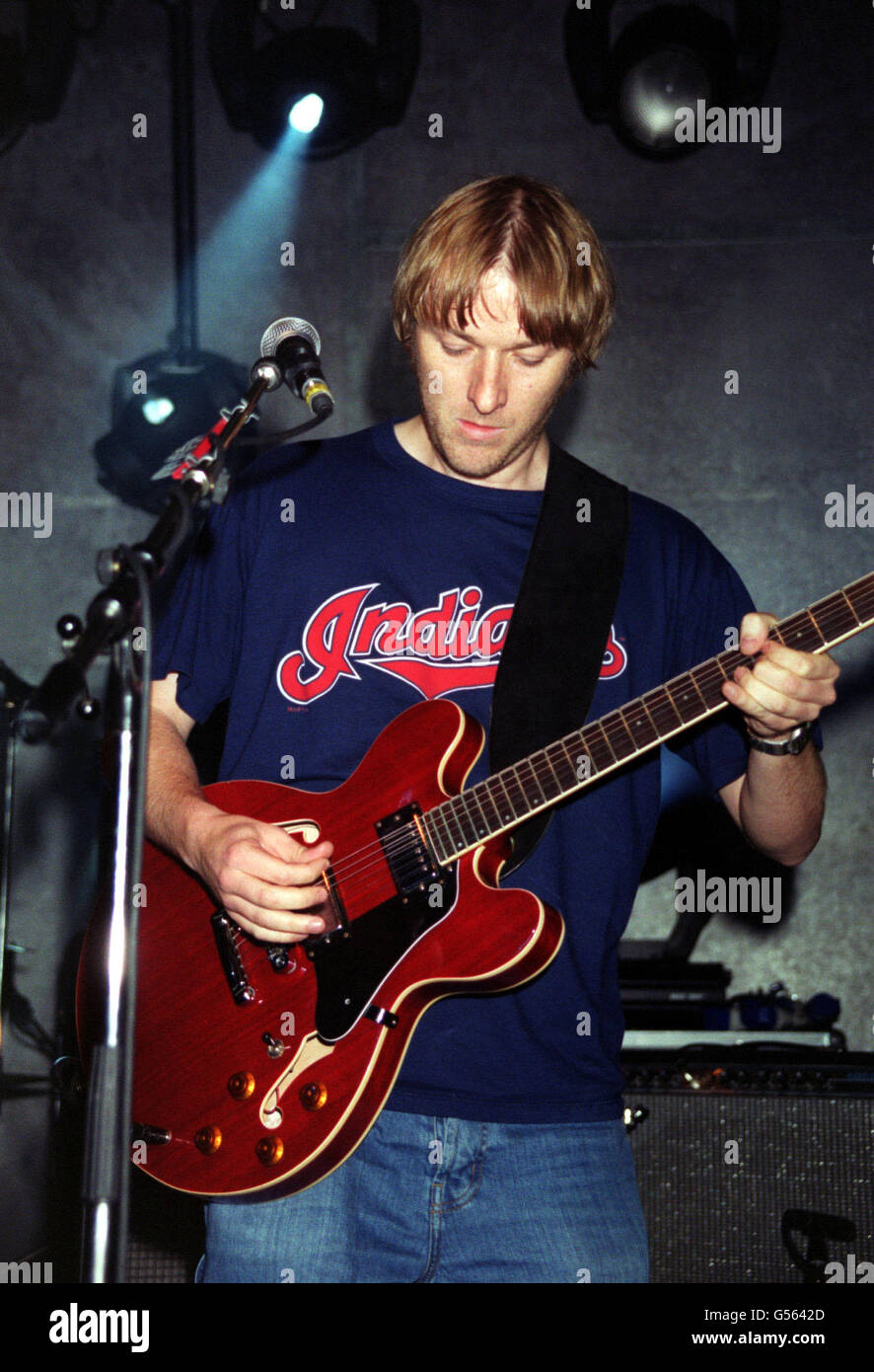 Doves guitarist Andy Williams performs on stage at the media launch of ...