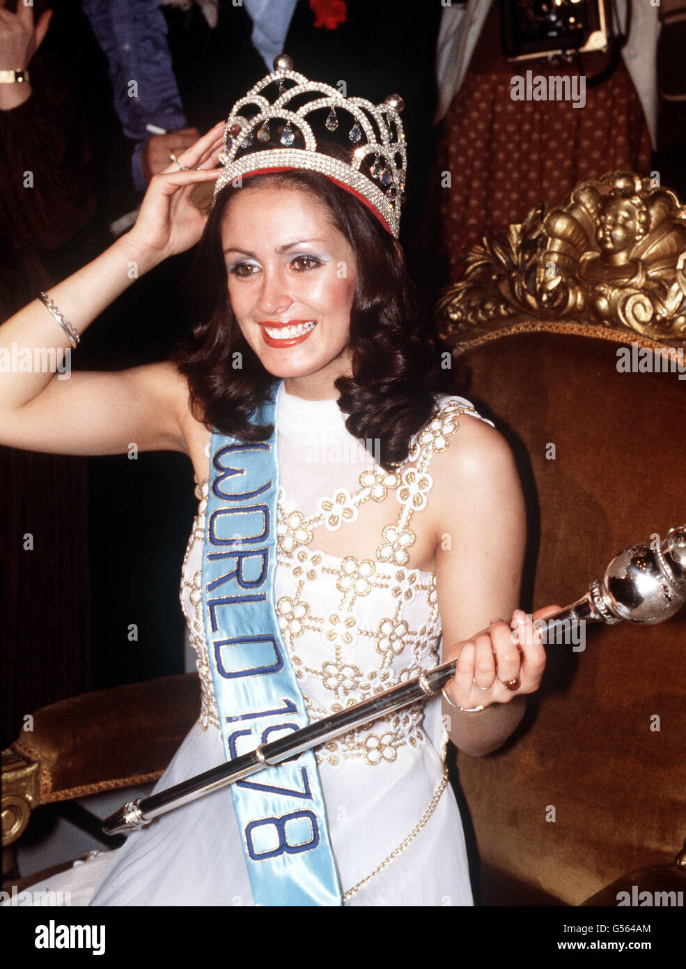 MISS WORLD 1978: Miss Argentina, 19 year old Silvana Suarez, enthroned ...