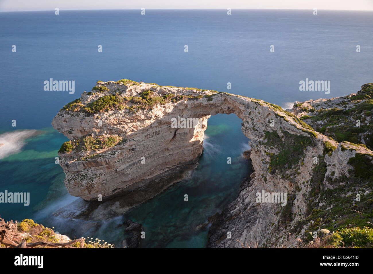 Tripitos Arch. Paxos Greece Stock Photo - Alamy