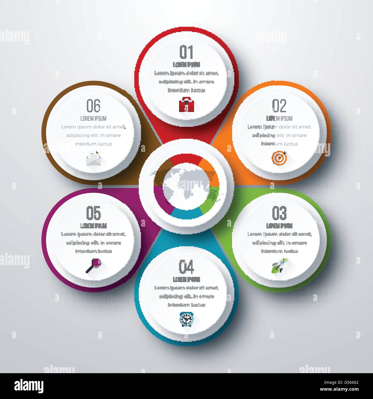 Infographic design with colored Stock Vector Image & Art - Alamy