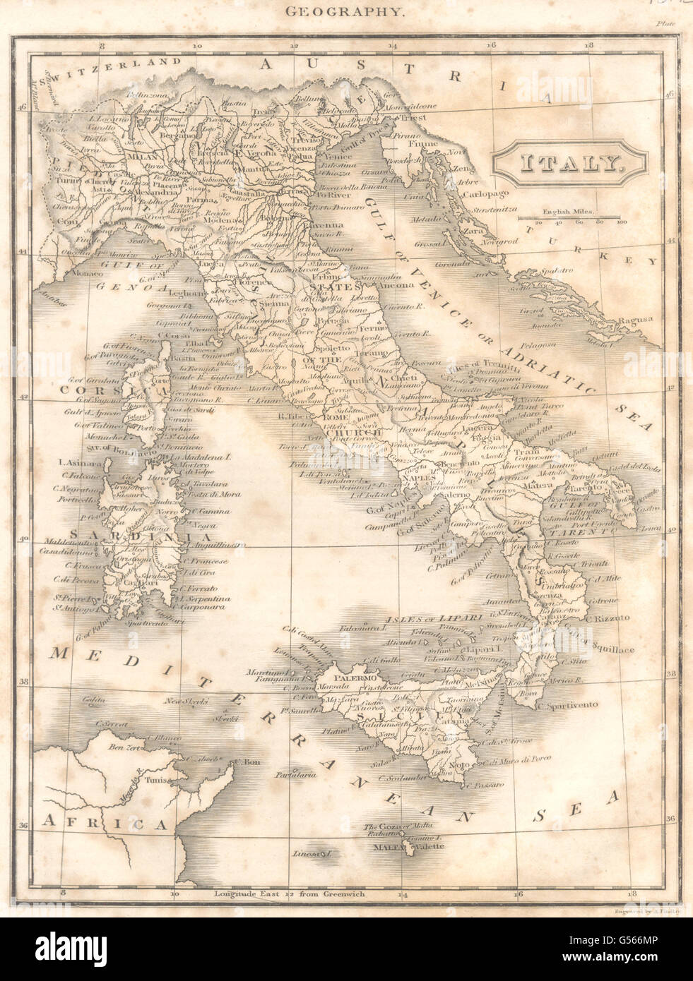 ITALY: States of the Church. Sicily. Naples. Piedmont. Venice. Tuscany ...