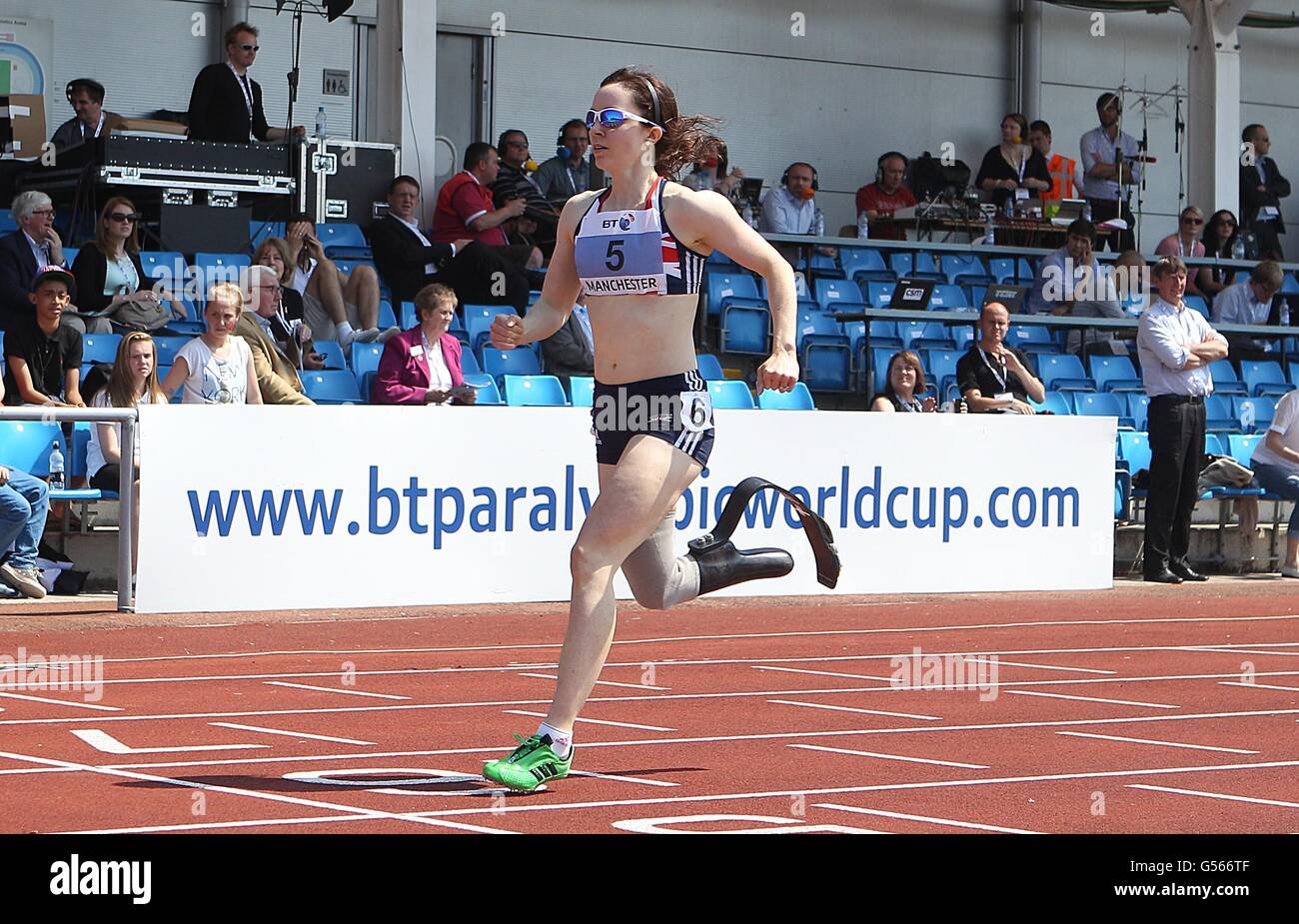 Great Britain's Stephanie Reid comes home to second place in the T42/43 ...
