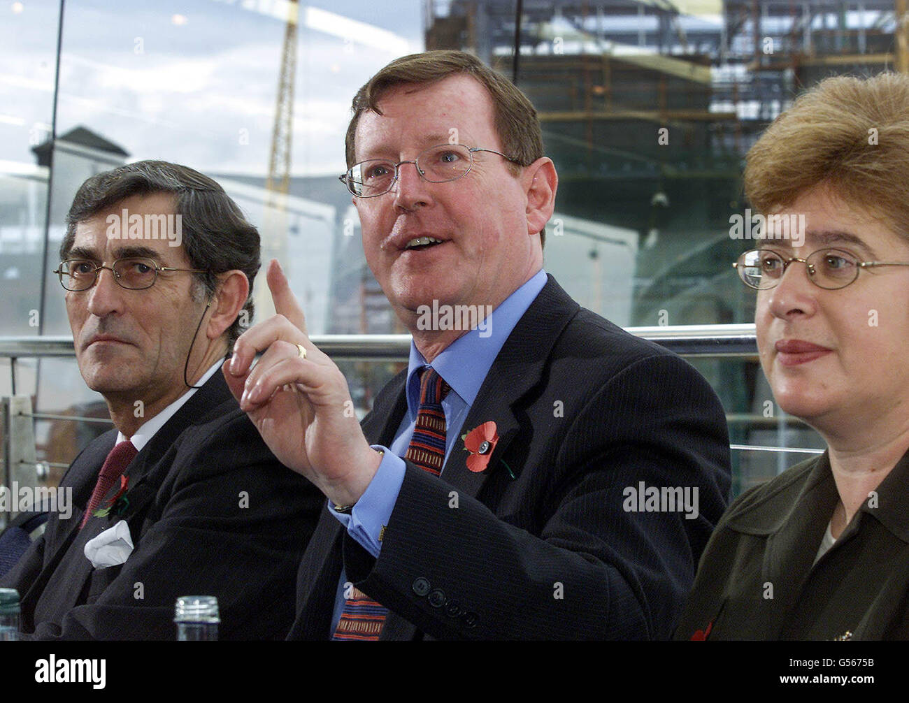 Trimble Ulster Unionist Meeting Stock Photo - Alamy