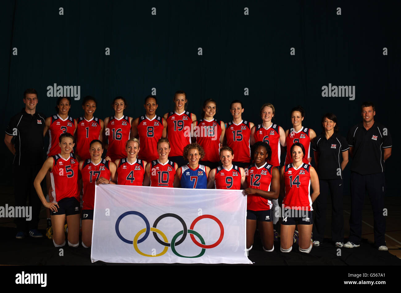 Sport - Team GB Volleyball Photocall - English Institute of Sport Stock ...