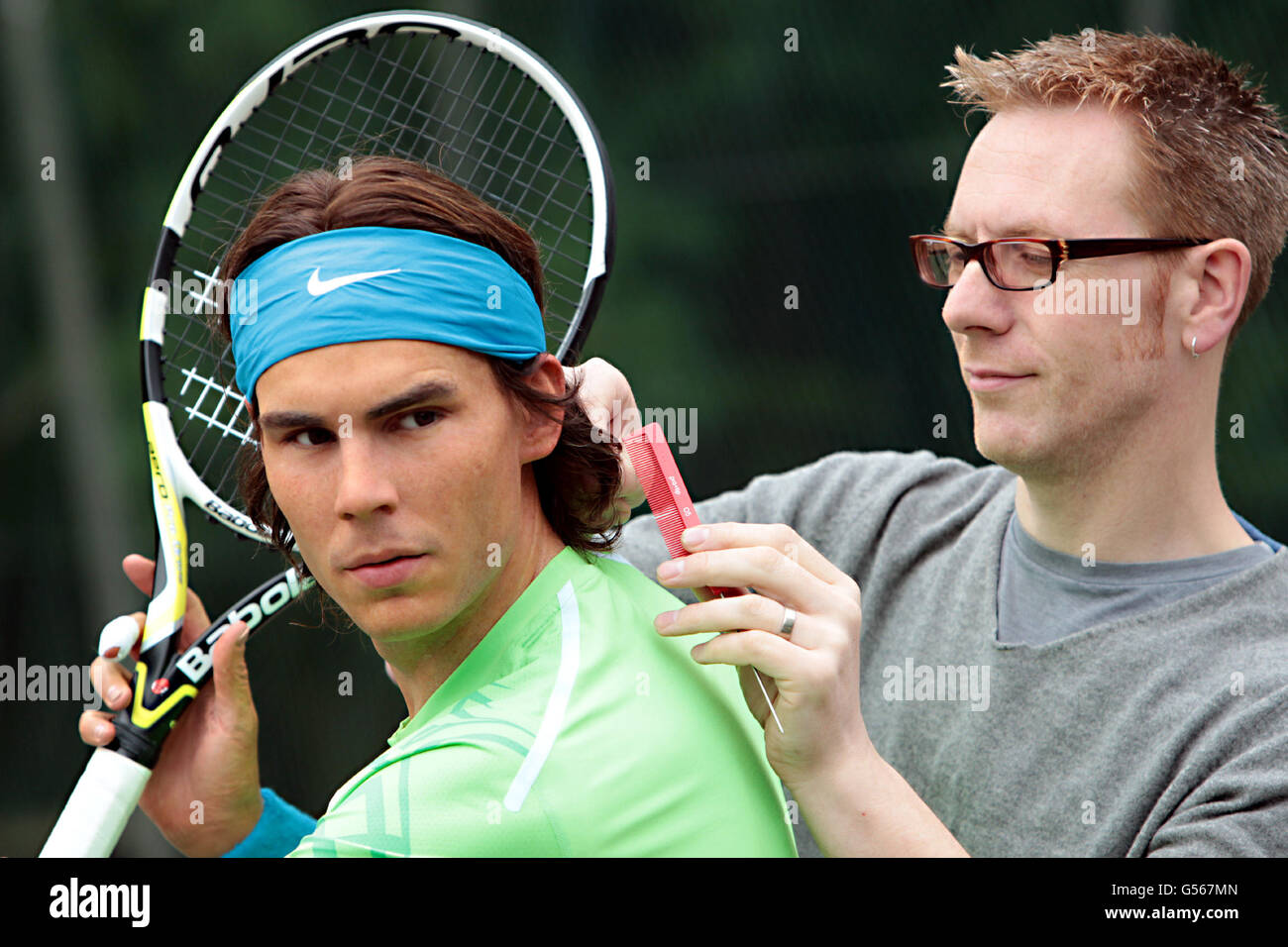 Roger MacKay from the Madame Tussauds maintenance team with the wax ...