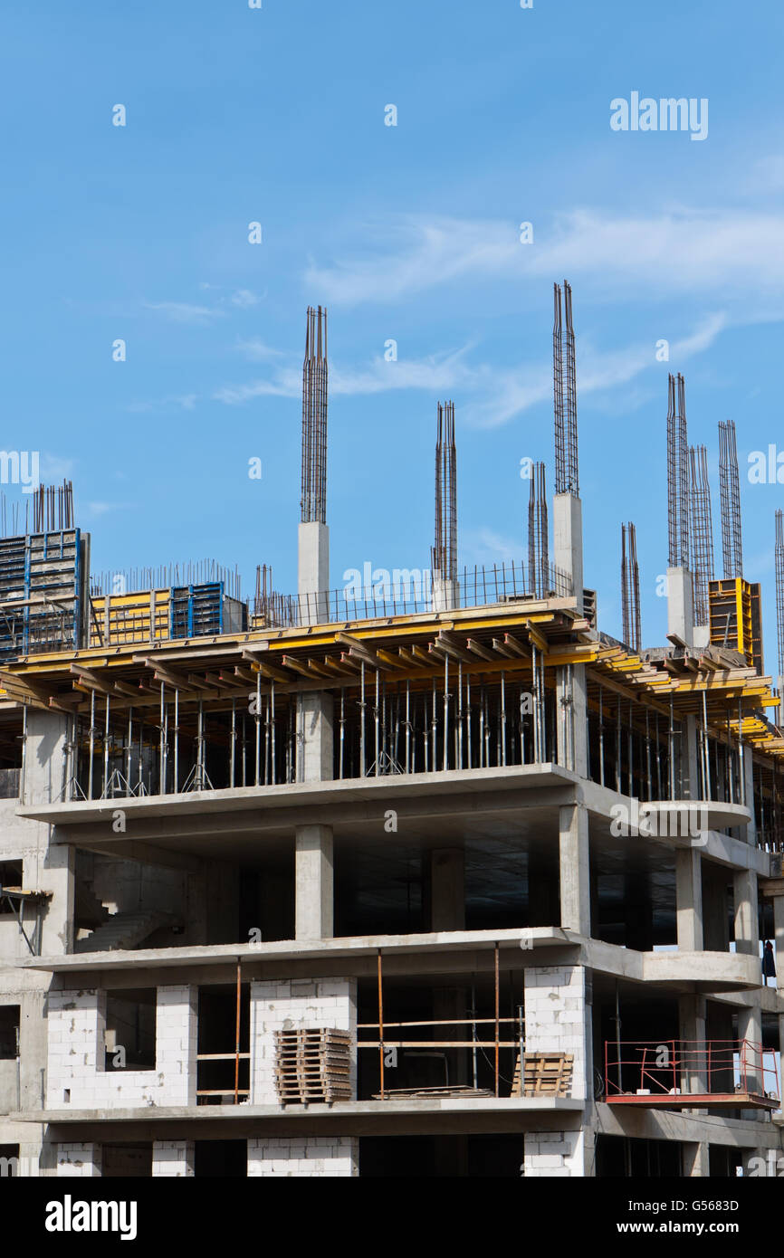 Construction site of private apartments Stock Photo - Alamy