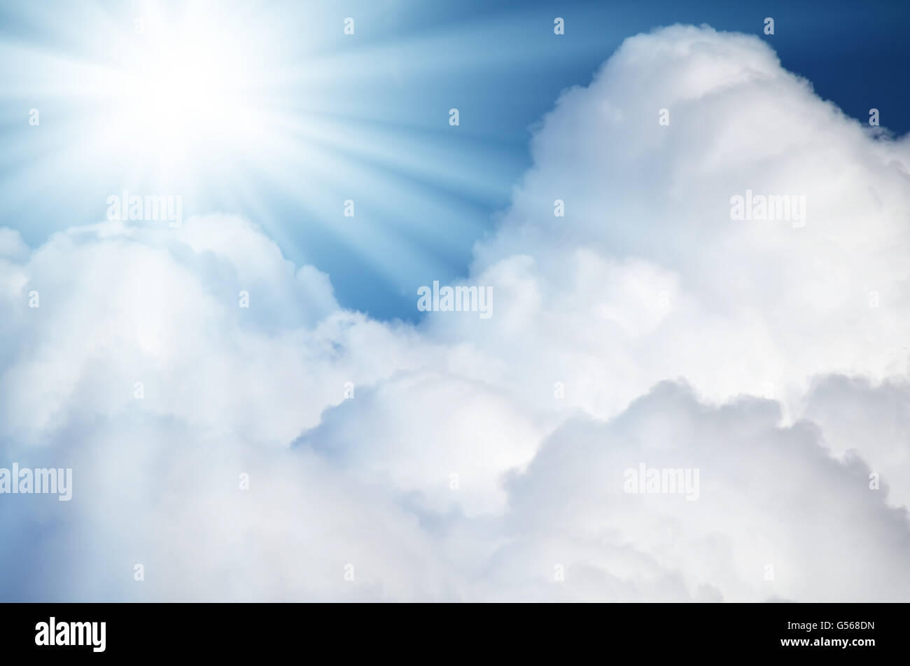 Bright flash of blue star in the sky Stock Photo - Alamy