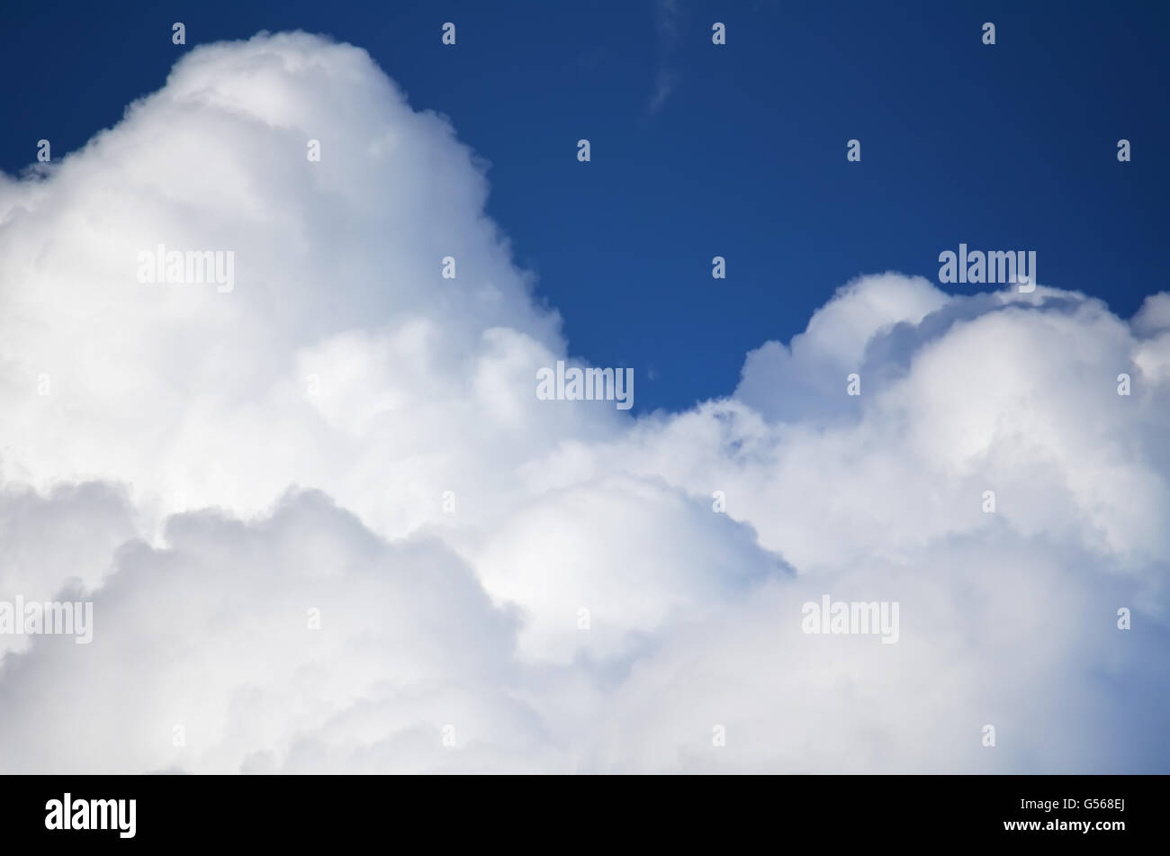 White clouds in blue sky Stock Photo - Alamy