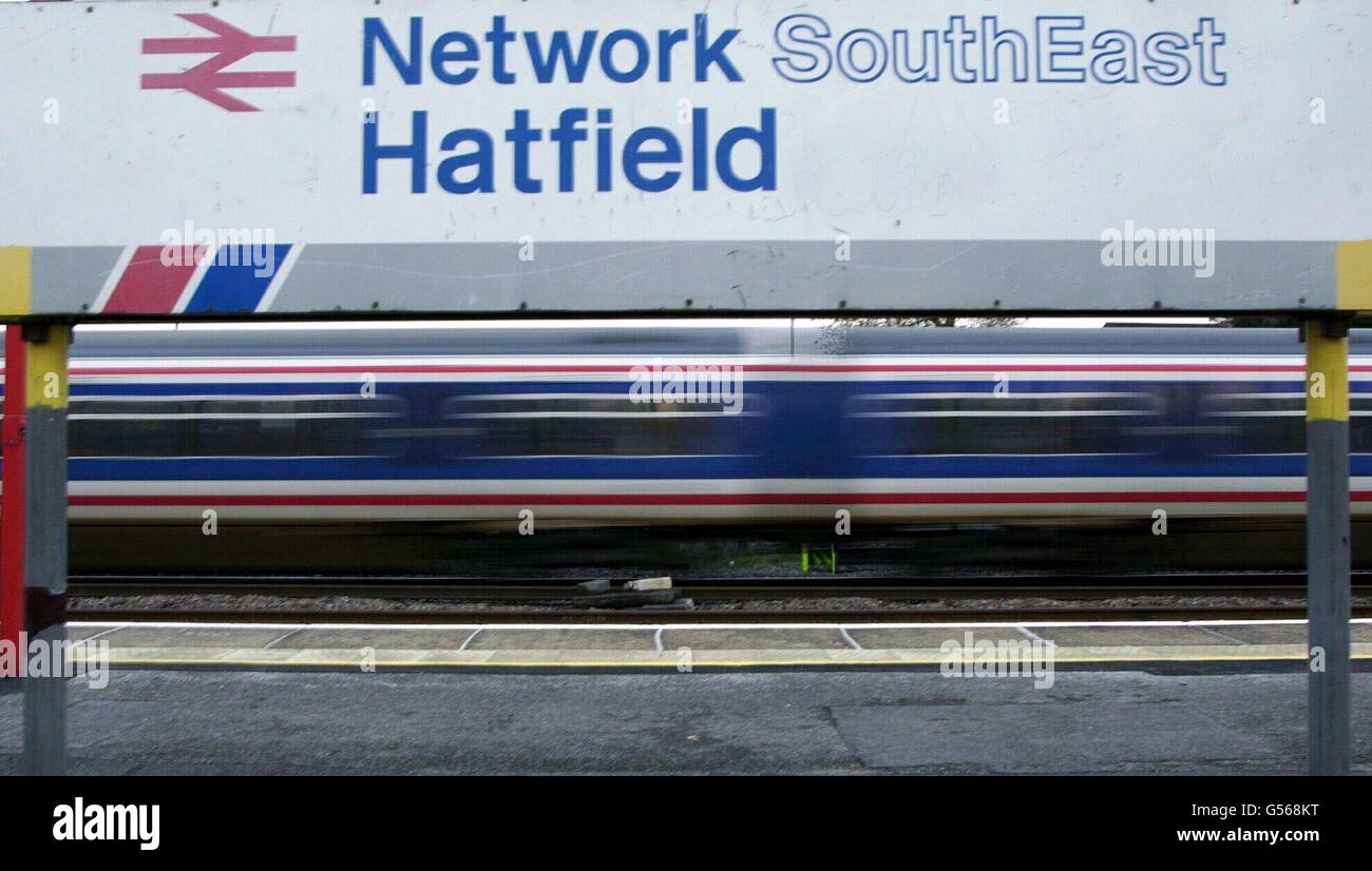 Hatfield Station Reopens Stock Photo - Alamy
