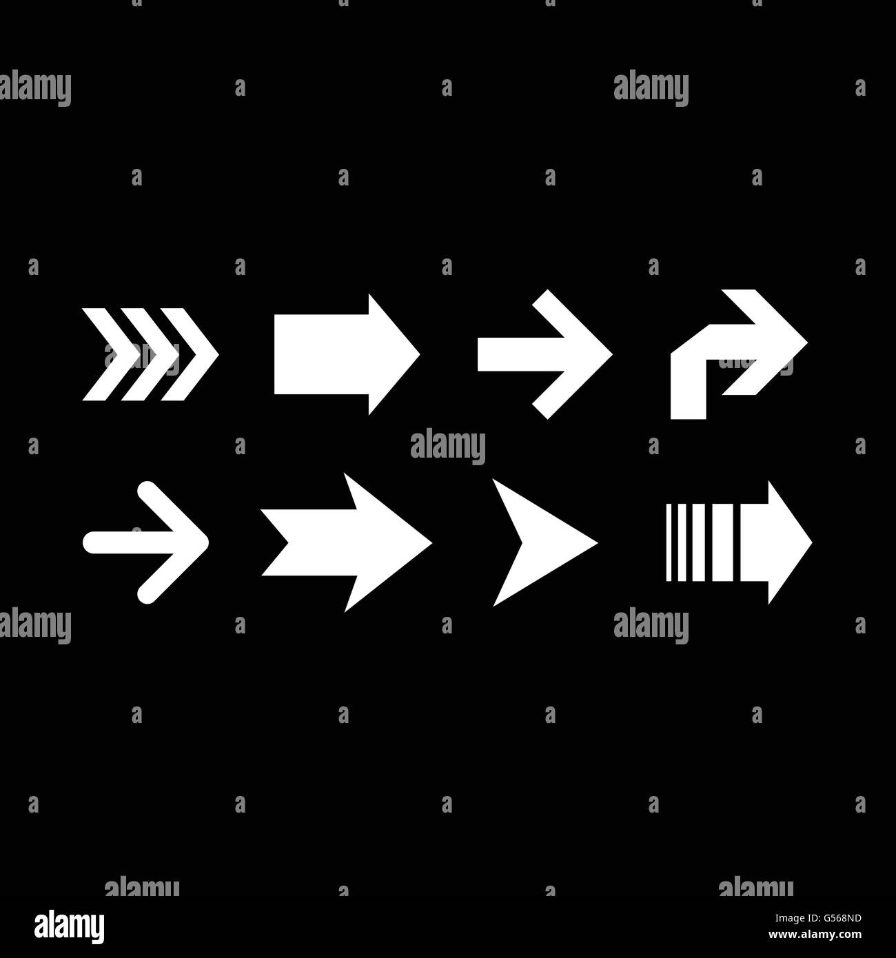 Set of arrows Stock Vector Image & Art - Alamy