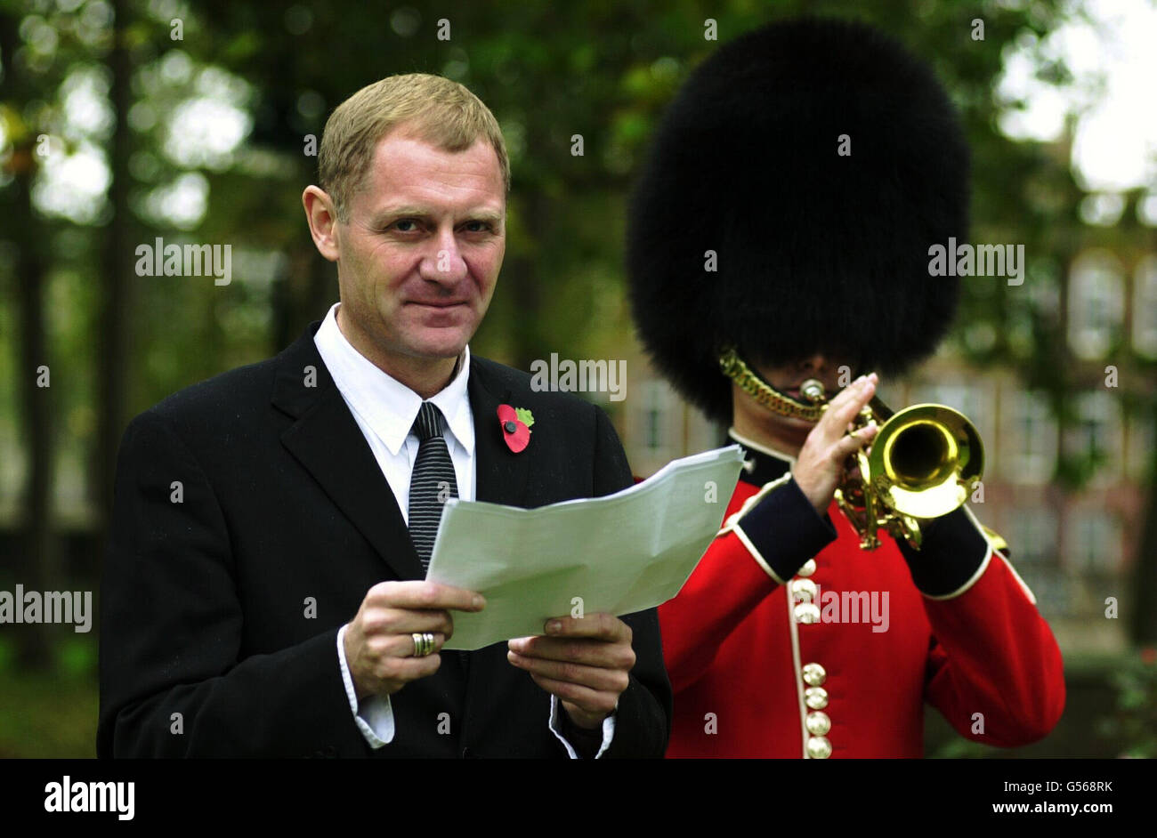 Britain's Poet Laureate Andrew Motion (left) during a reading at the ...
