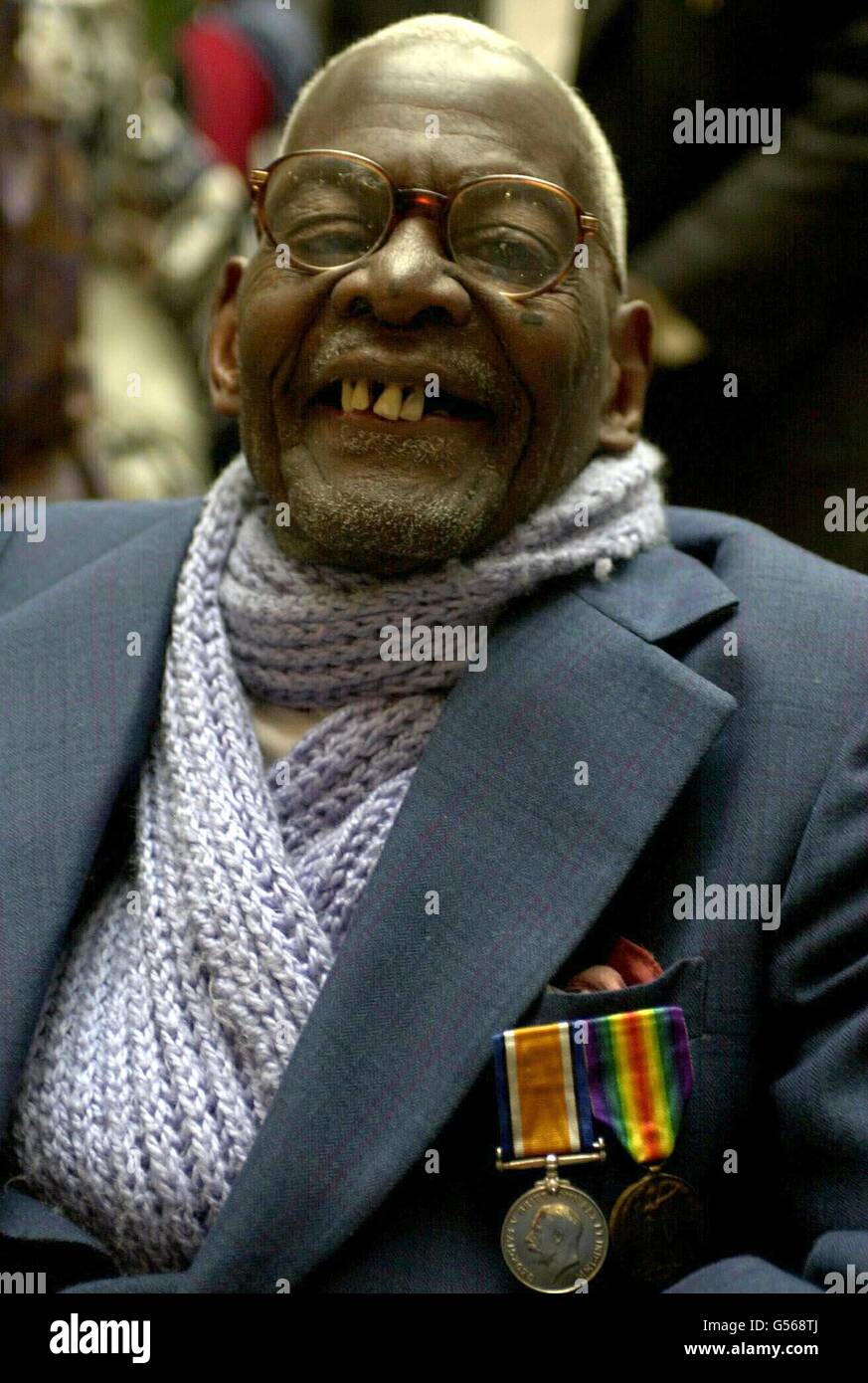 116-year-old Ugandan War veteran Nerukizedki Sempiira during a ceremony ...