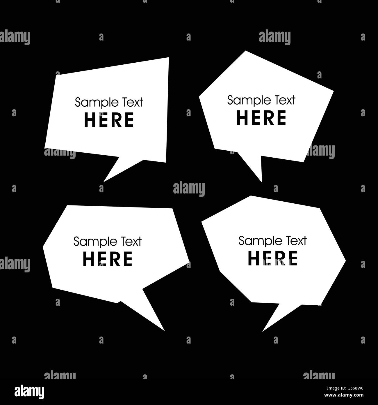 Set Of Dialogue Box Stock Vector Image And Art Alamy