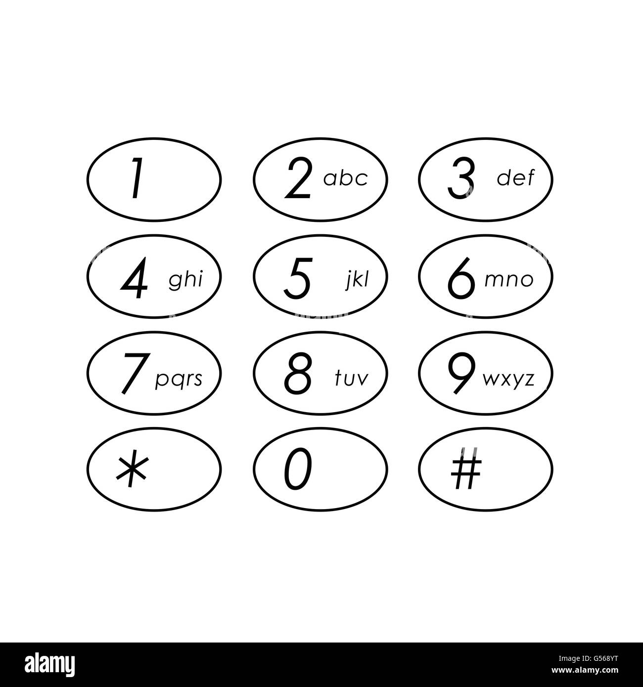 abstract flat user interface keypad Stock Vector Image & Art - Alamy