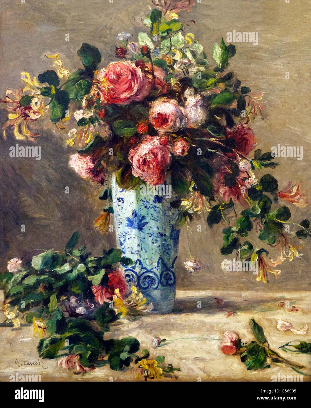 Pierre auguste renoir, roses hi-res stock photography and images - Alamy