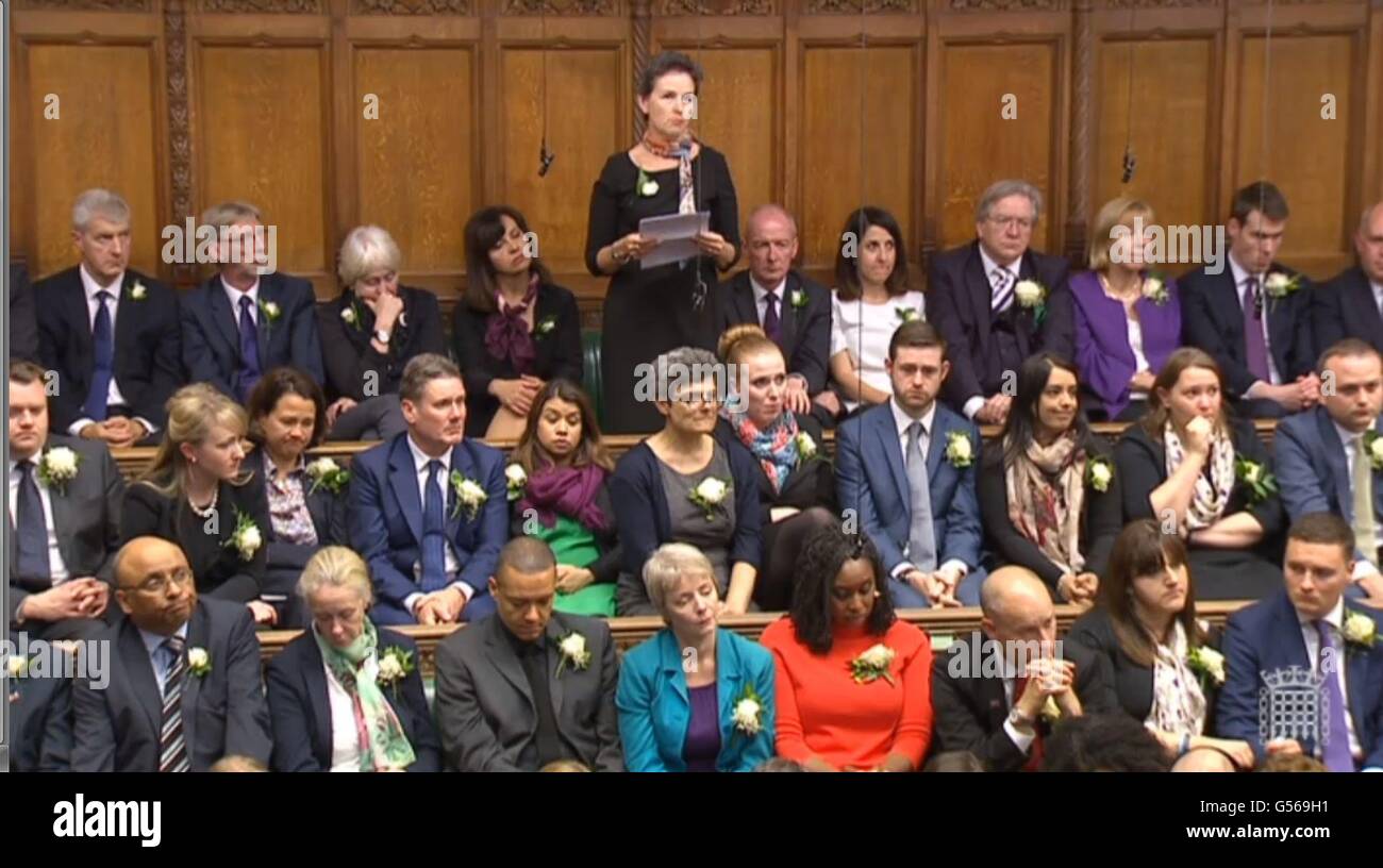 Labour mp mary creagh speaks in the house of commons hi-res stock ...